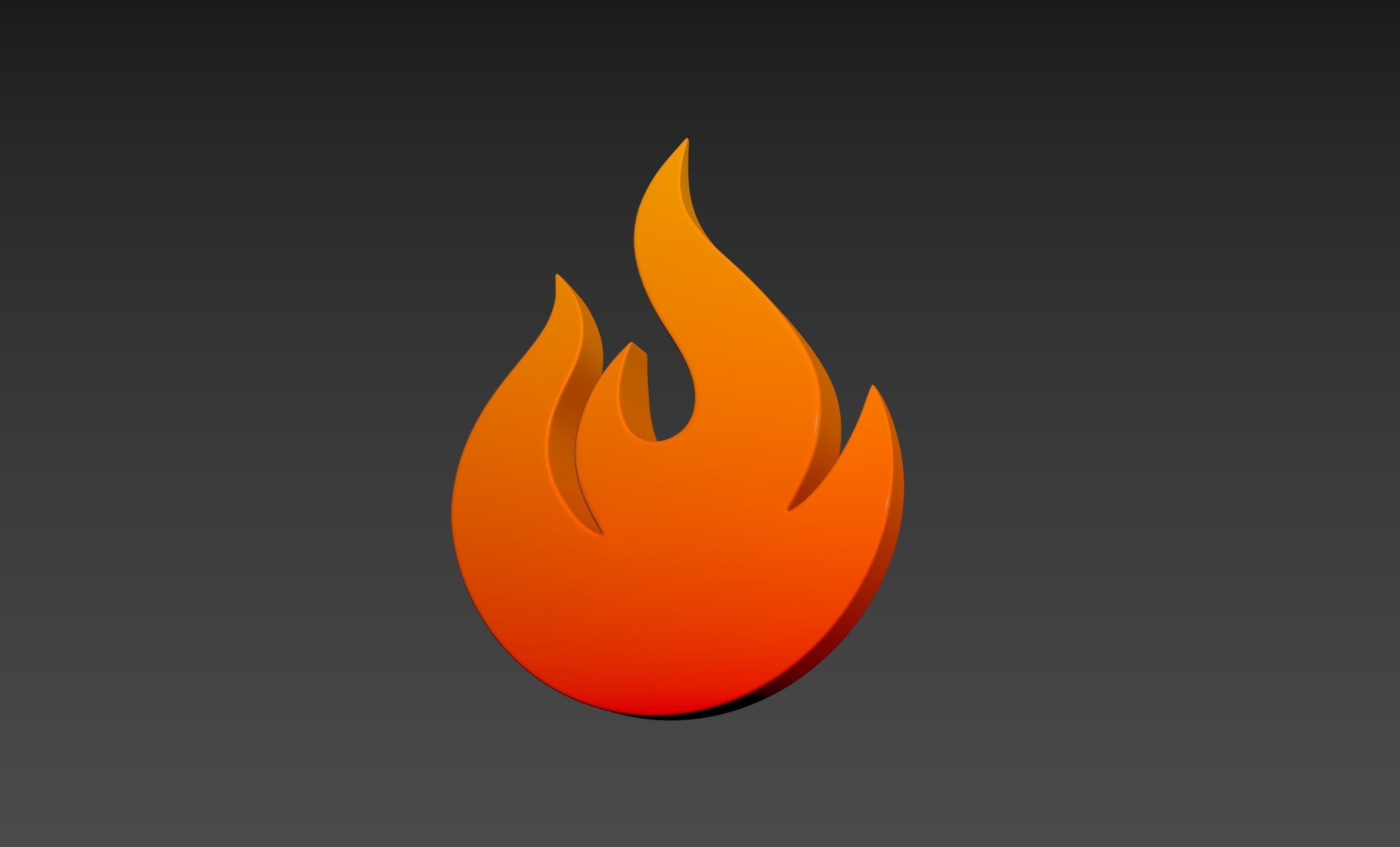 Symbol004 Flame 3D model | CGTrader