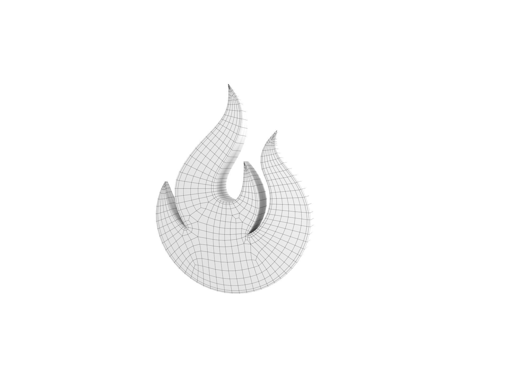 Symbol004 Flame 3D model | CGTrader