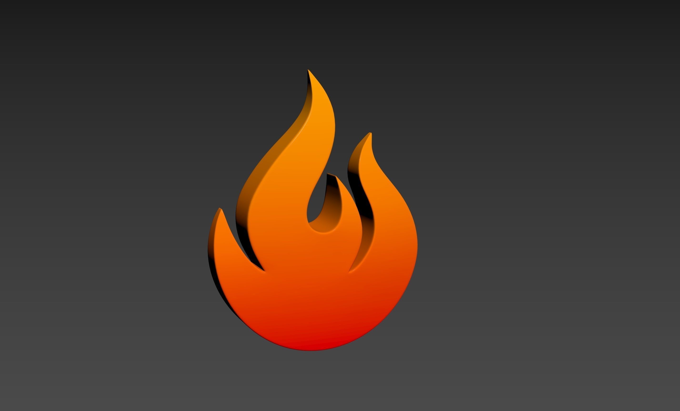 Symbol004 Flame 3D model | CGTrader