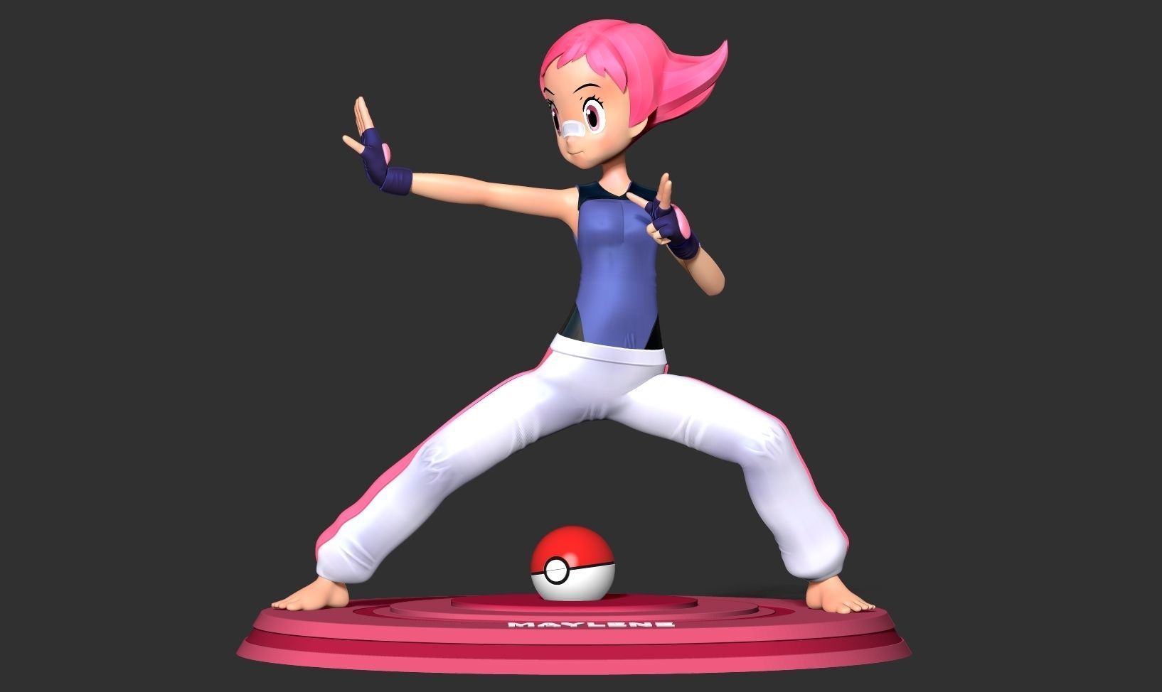 Maylene - Pokemon Fanart 3D model 3D printable | CGTrader