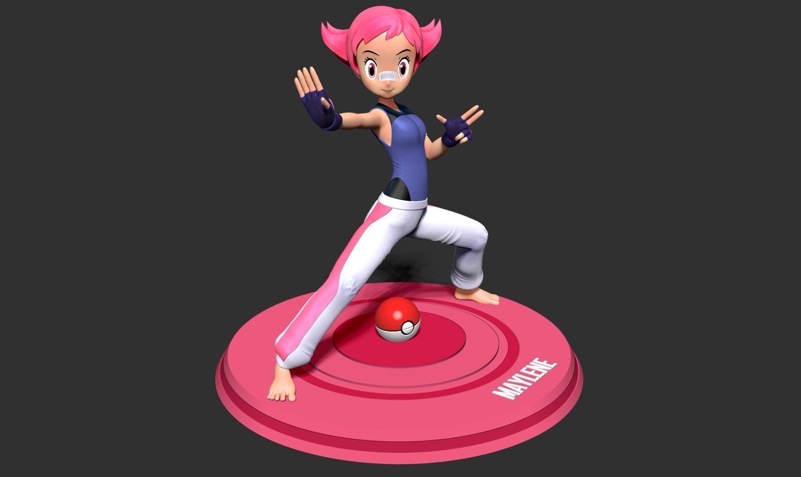 Maylene - Pokemon Fanart 3D model 3D printable | CGTrader