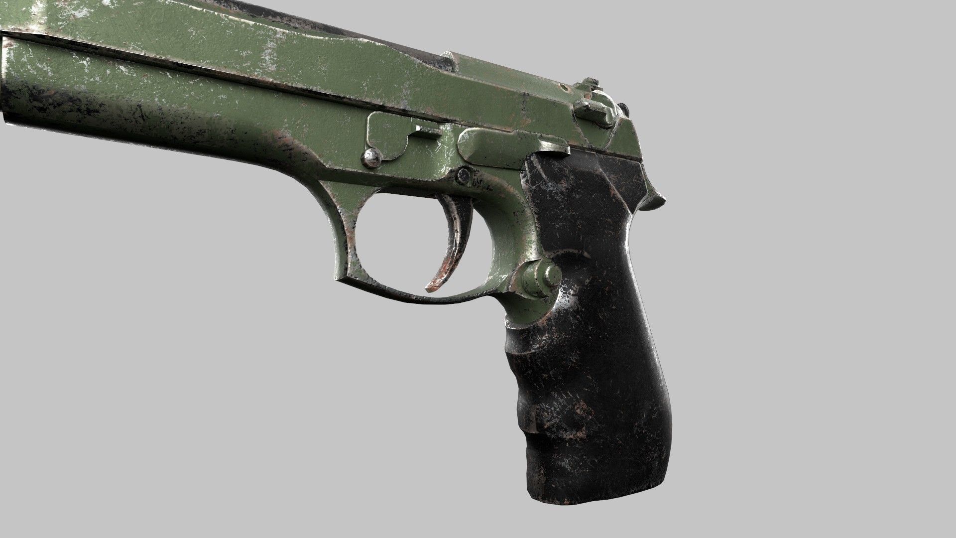 3D model pistol VR / AR / low-poly | CGTrader