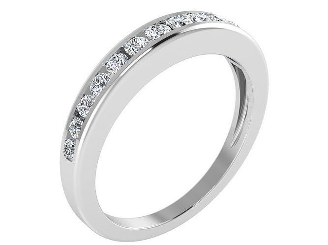 Round diamond ring 2901 3D print model 3D model 3D printable | CGTrader