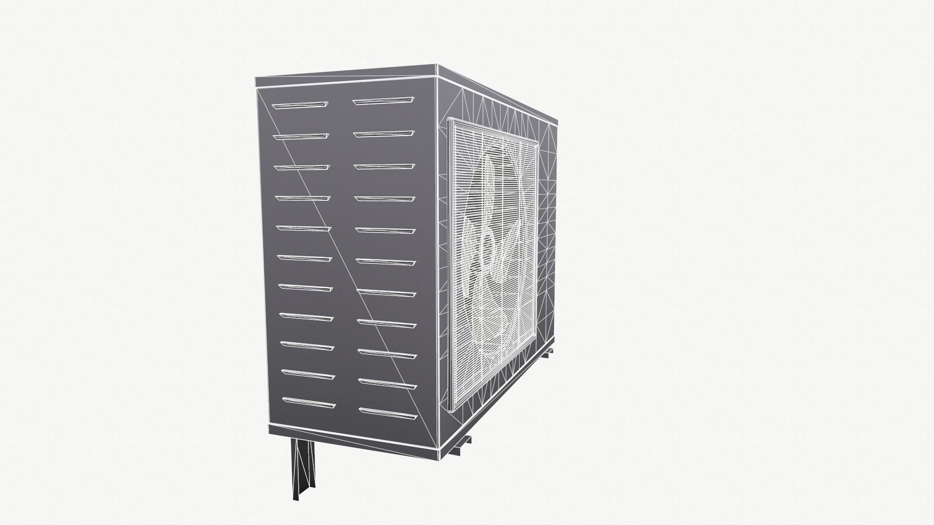 3D model Satellite Lantern Balcony Electricity box Air Conditioner VR ...