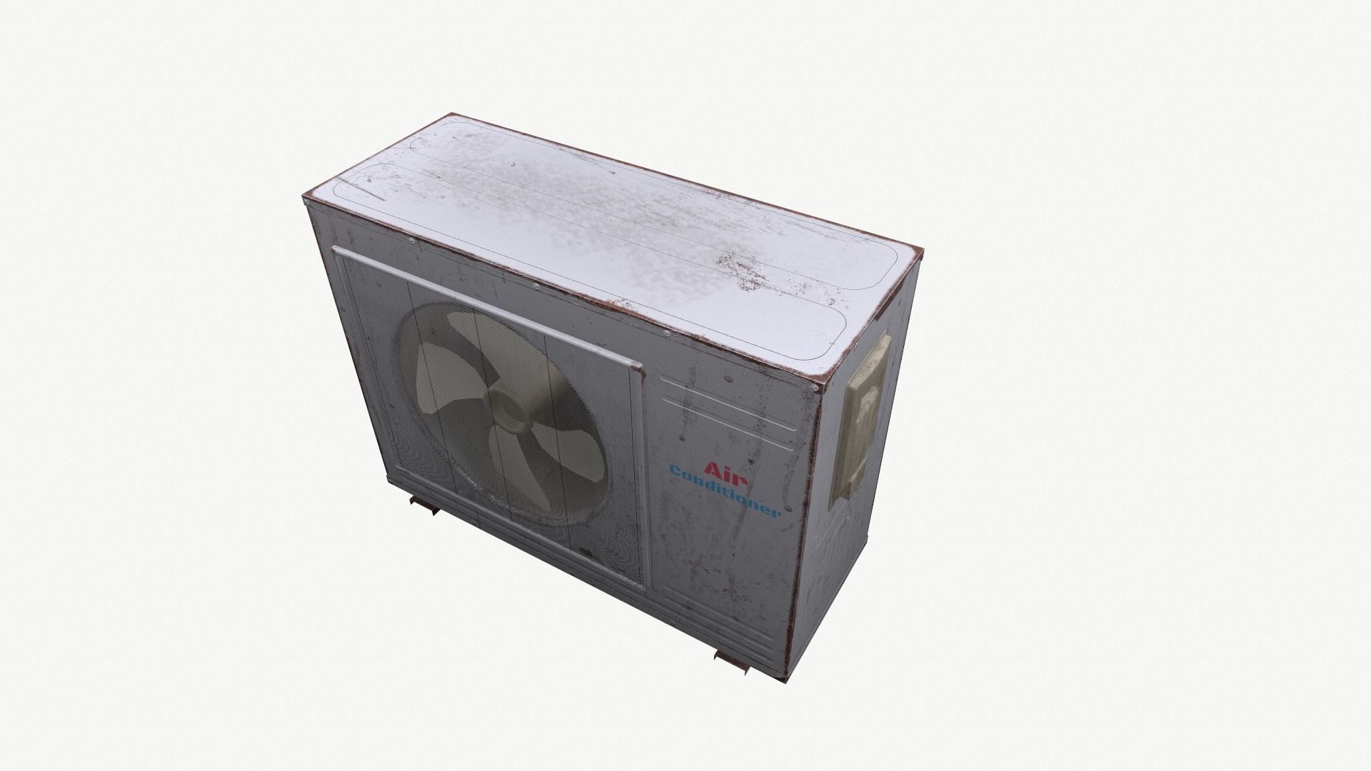 3D model Satellite Lantern Balcony Electricity box Air Conditioner VR ...