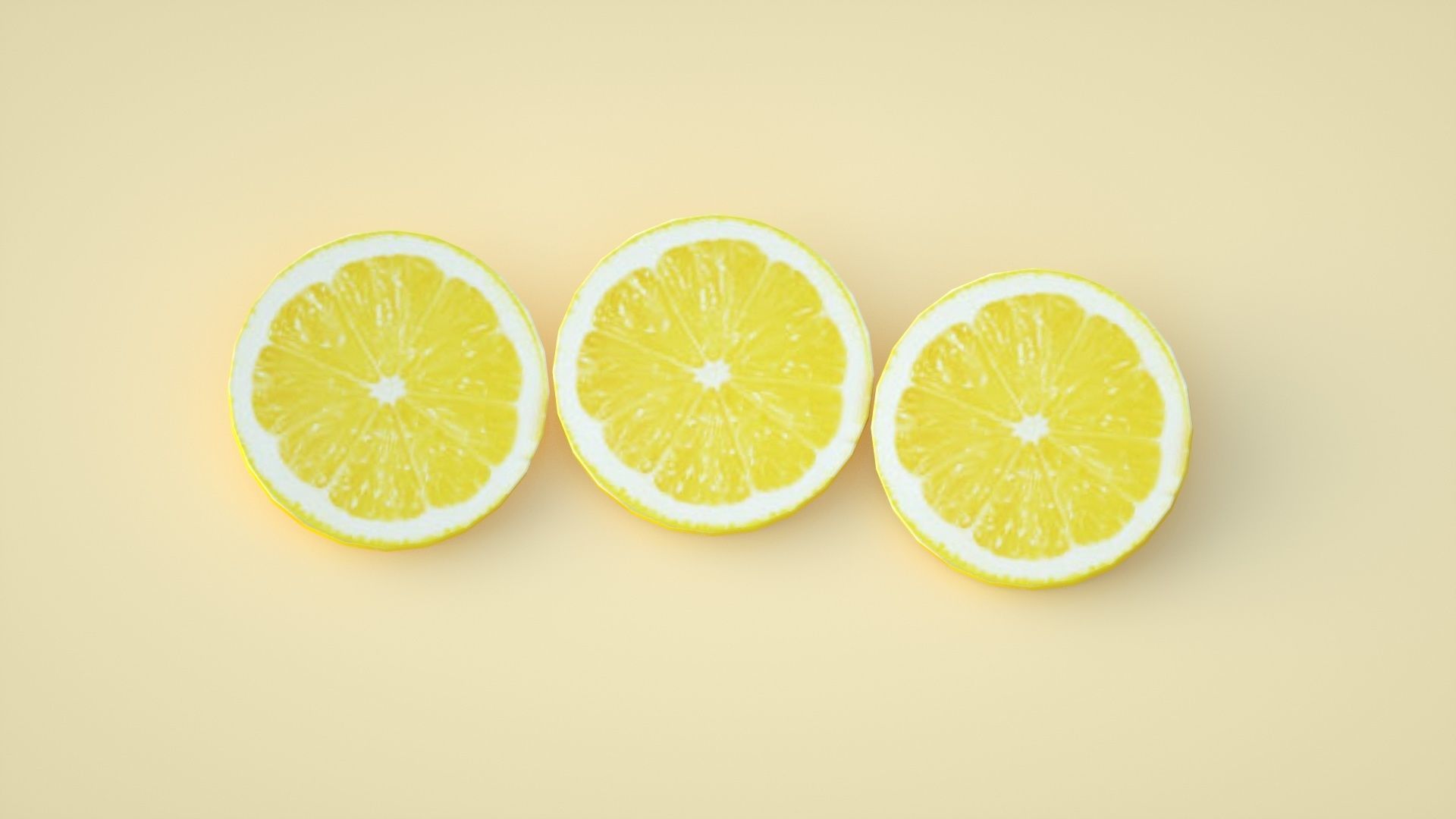 3D model Lemon slice C4D model VR / AR / low-poly | CGTrader