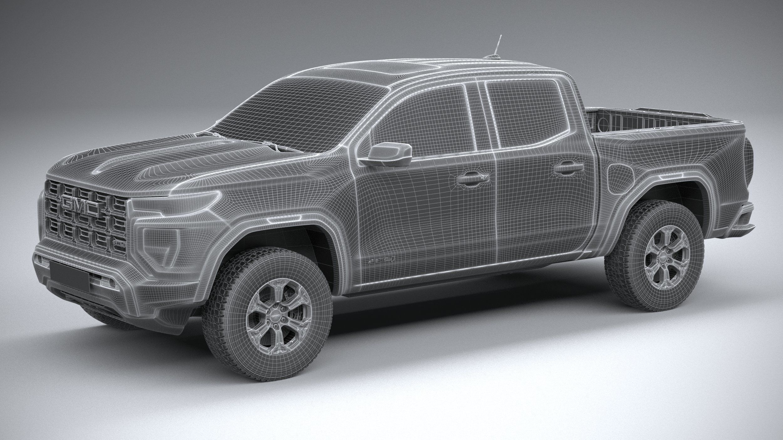 GMC Canyon AT4 2023 3D model | CGTrader