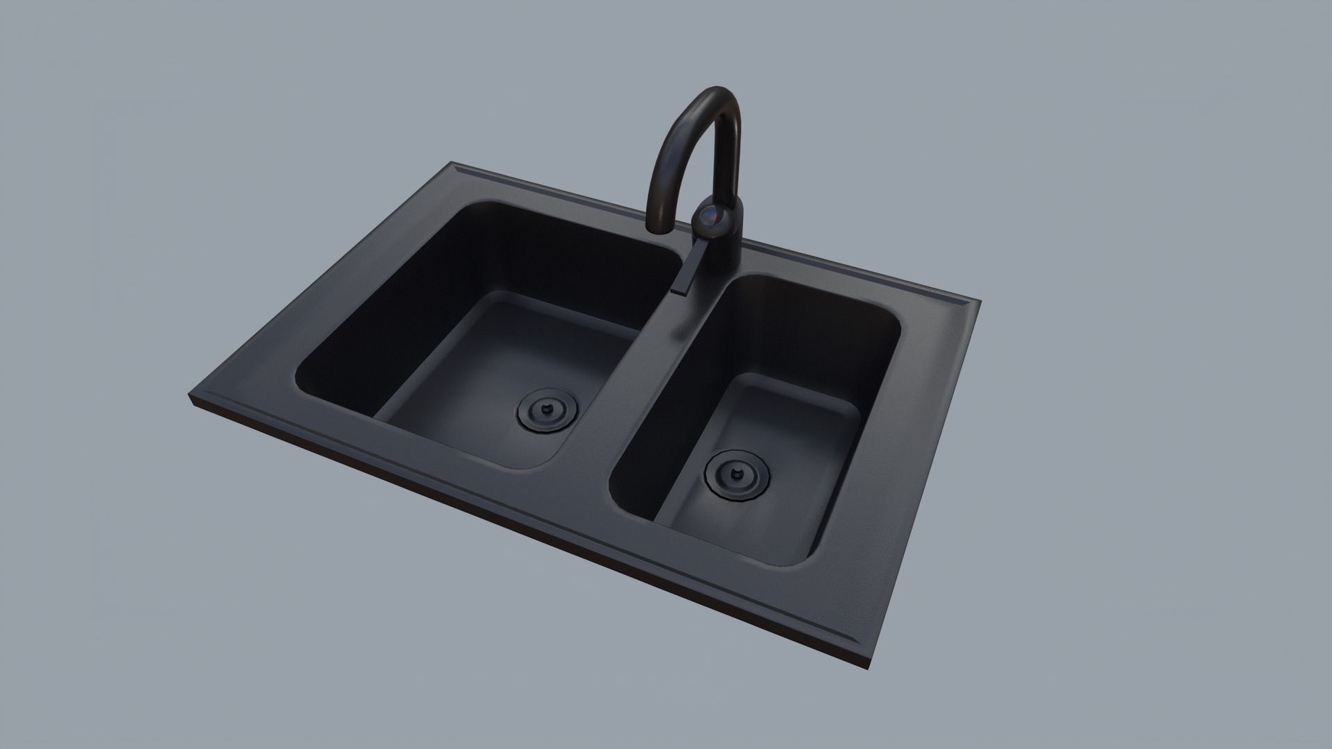 3D model Kitchen Sink - 3 Versions - Low Poly 3D Model VR / AR / low ...