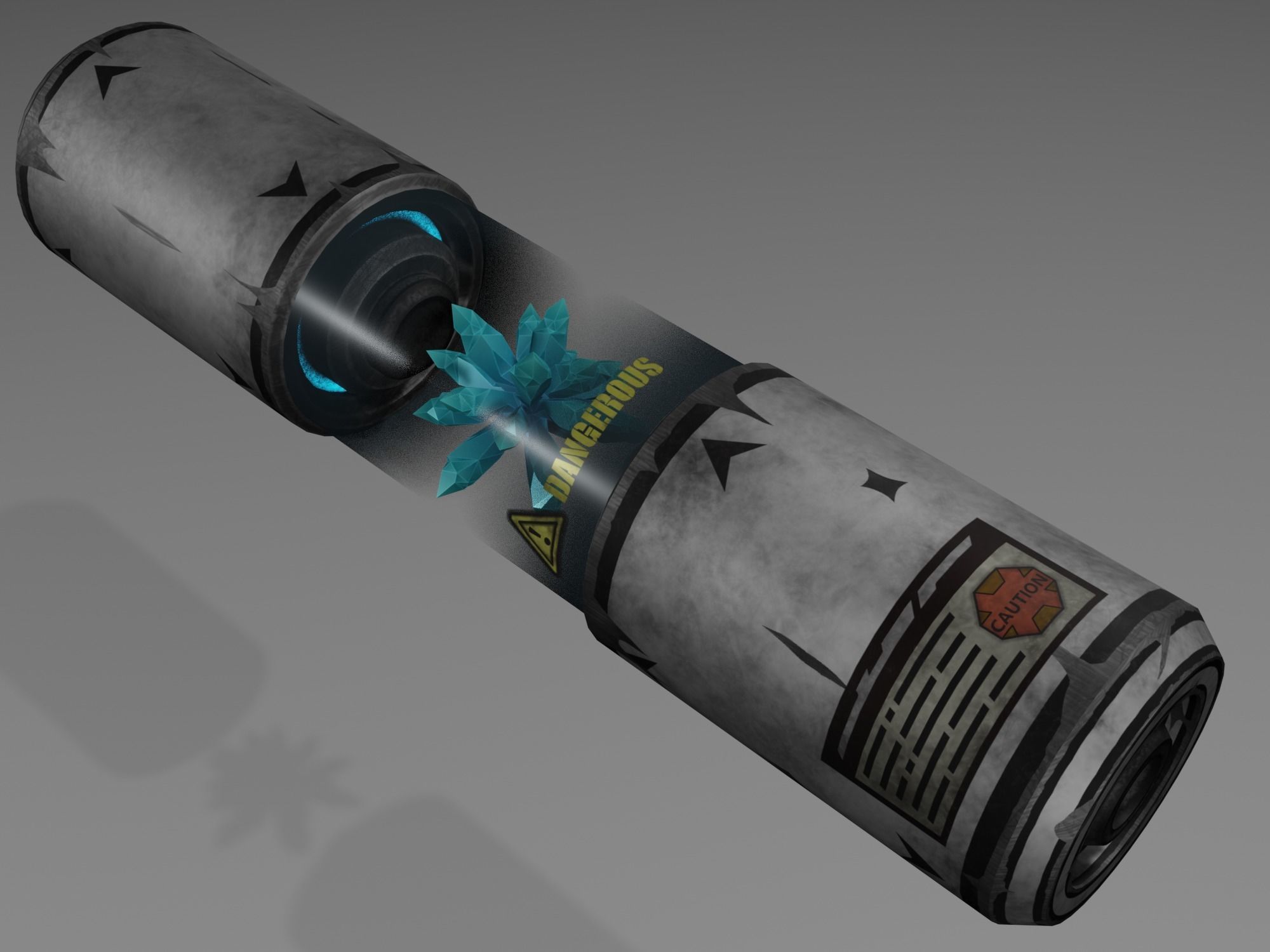 3D model Sci-fi assault rifle with crystal VR / AR / low-poly | CGTrader