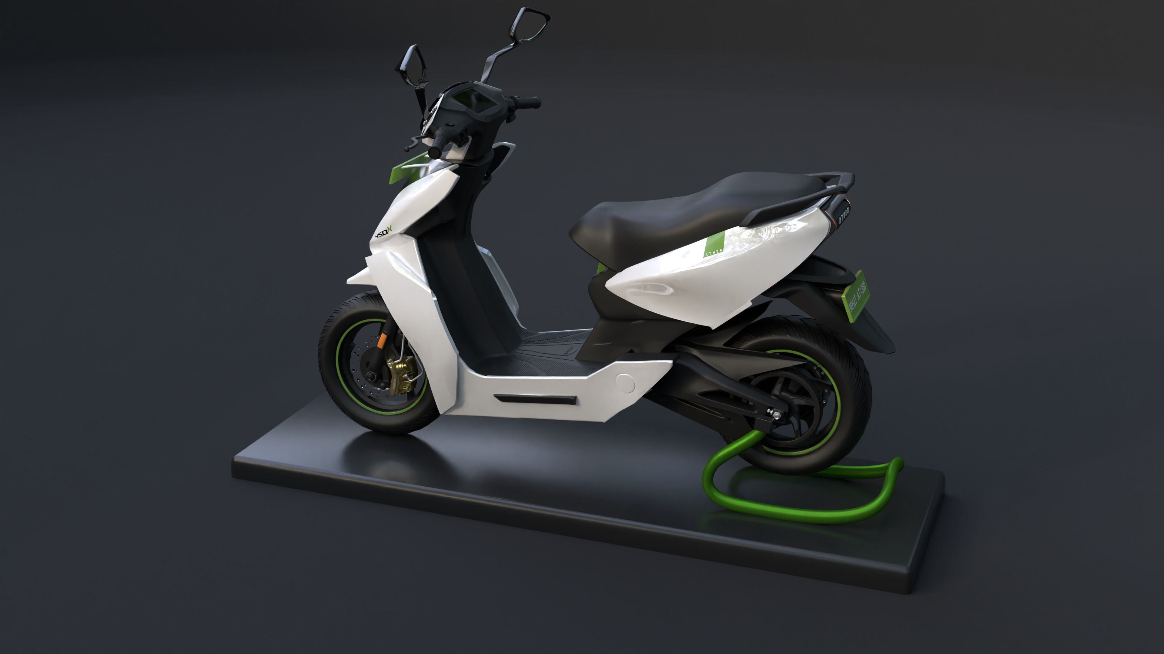 Ather 450x 3d model made in Blender 3d 3D model | CGTrader