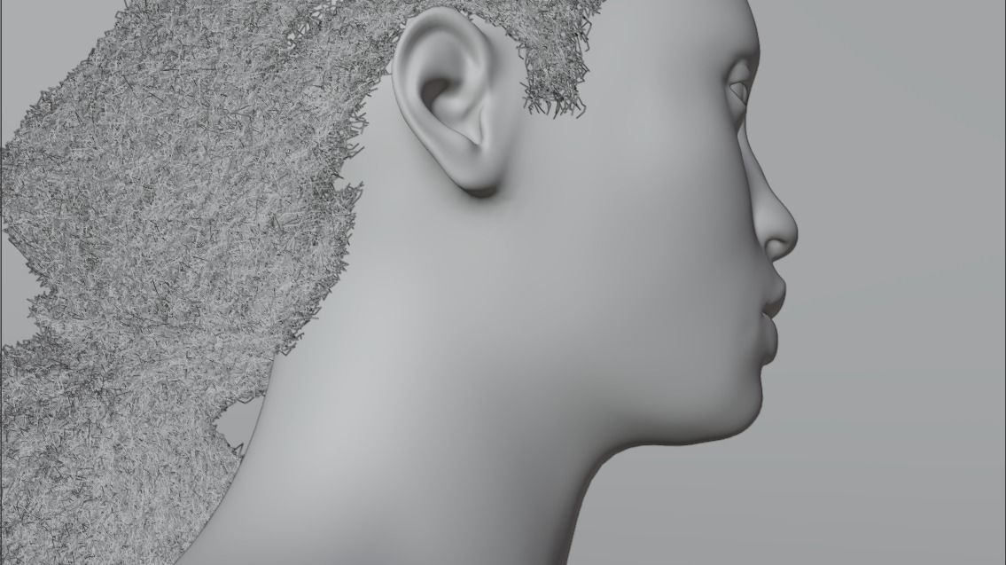 Dreadlocks Low Ponytail 3D model | CGTrader