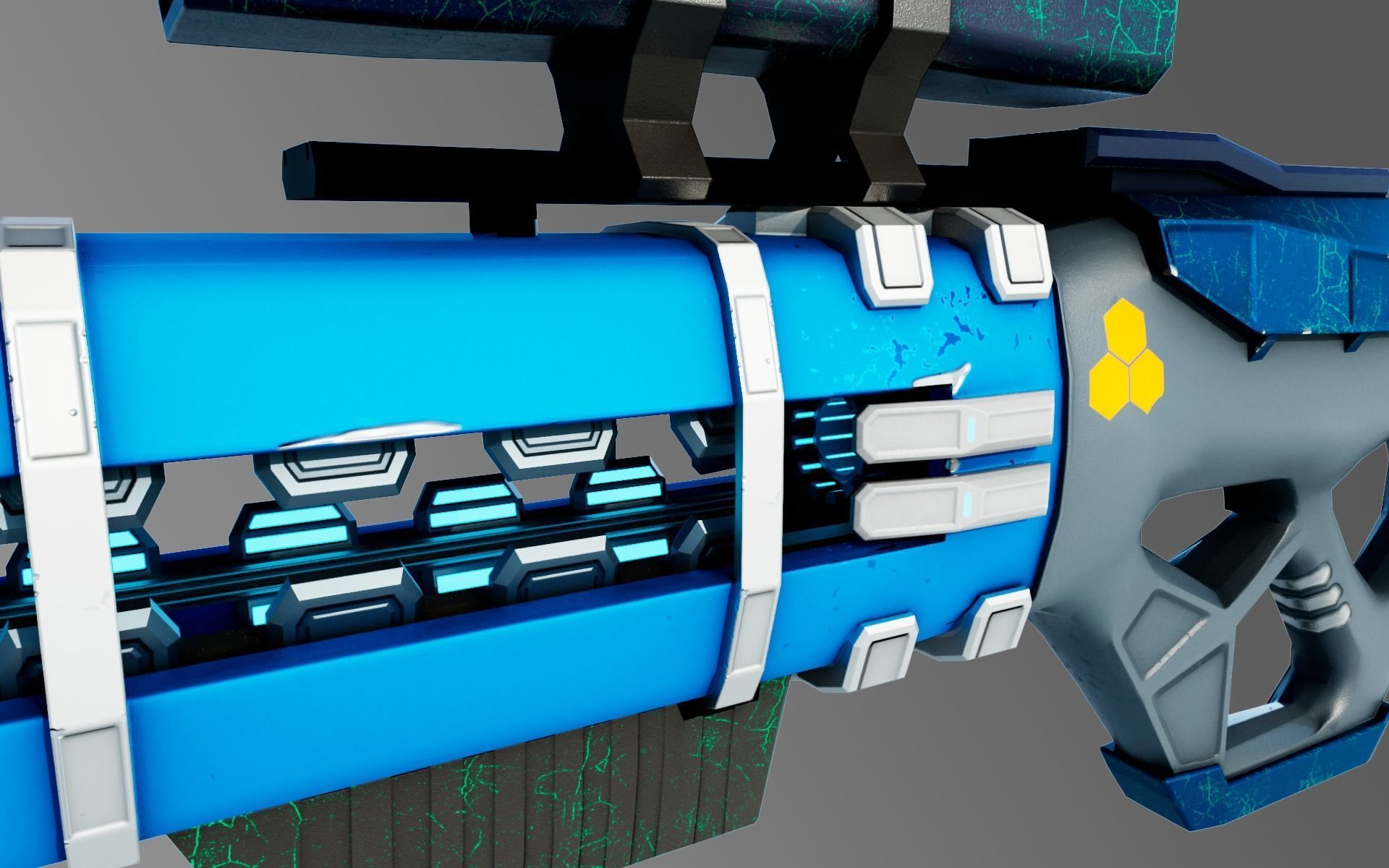 3D model Gauss magnetic gun VR / AR / low-poly | CGTrader