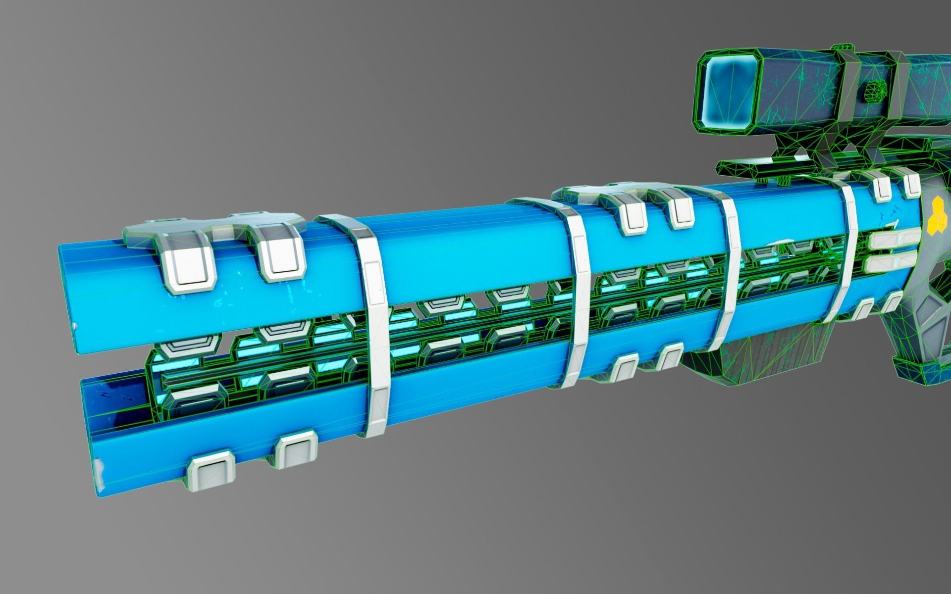 3D model Gauss magnetic gun VR / AR / low-poly | CGTrader