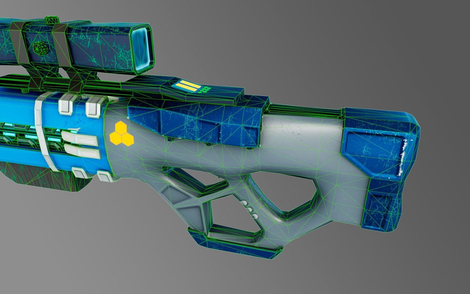 3D model Gauss magnetic gun VR / AR / low-poly | CGTrader