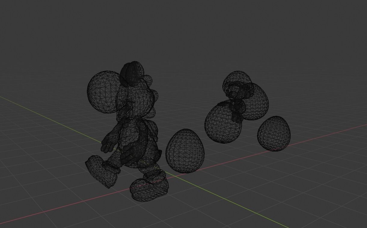 Yoshi And Mario Scene 3d Model Cgtrader