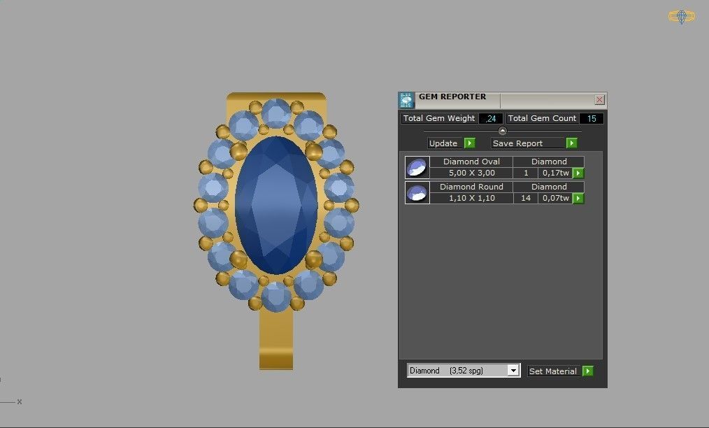 Bracelet with diamonds 3D model 3D printable | CGTrader