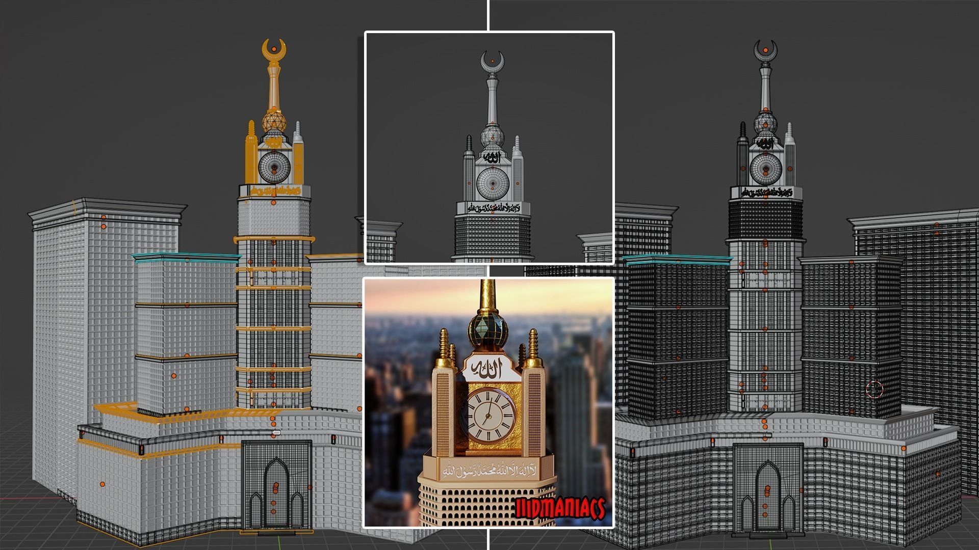 SAUDI KSA MECCA TOWER free 3D model | CGTrader