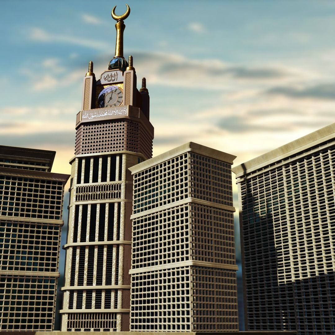 SAUDI KSA MECCA TOWER free 3D model | CGTrader