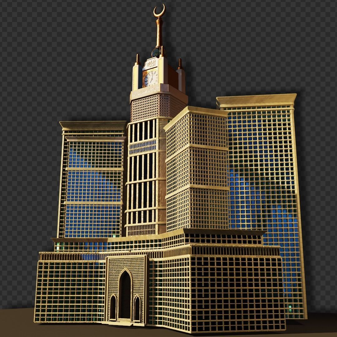 SAUDI KSA MECCA TOWER free 3D model | CGTrader