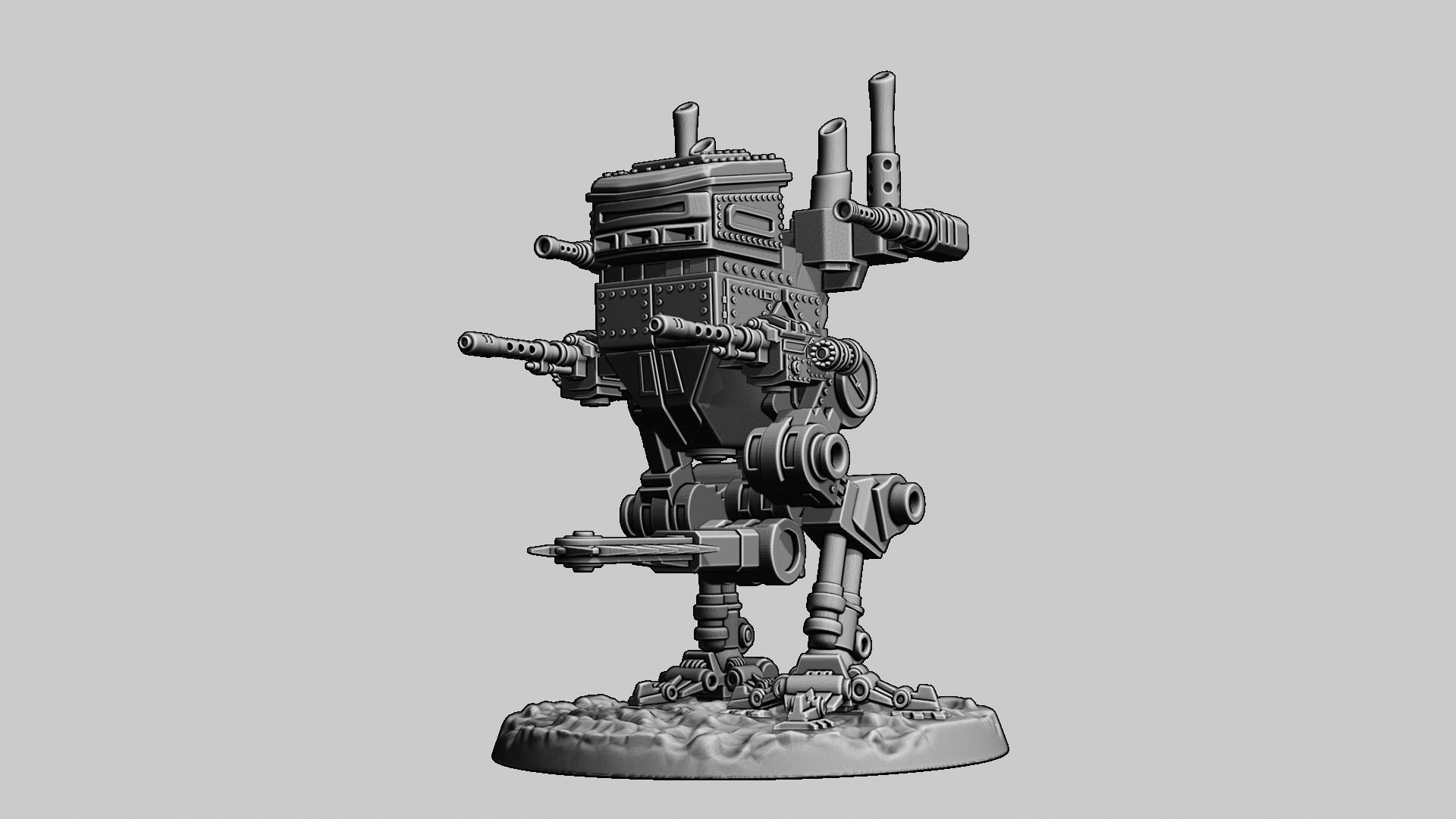 Space Robot Walker 3D model 3D printable | CGTrader