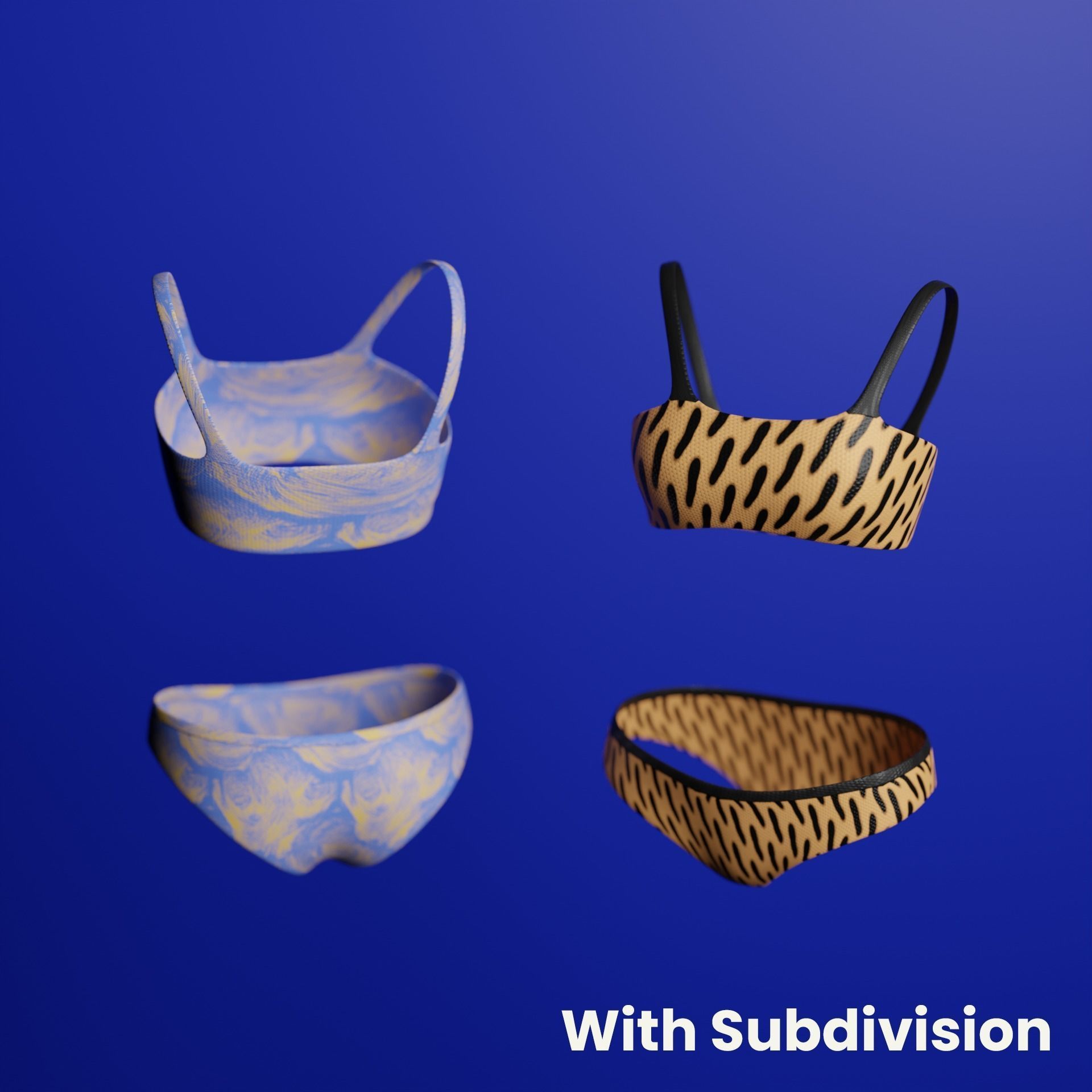 3D model Swimwear costumes pack VR / AR / low-poly | CGTrader