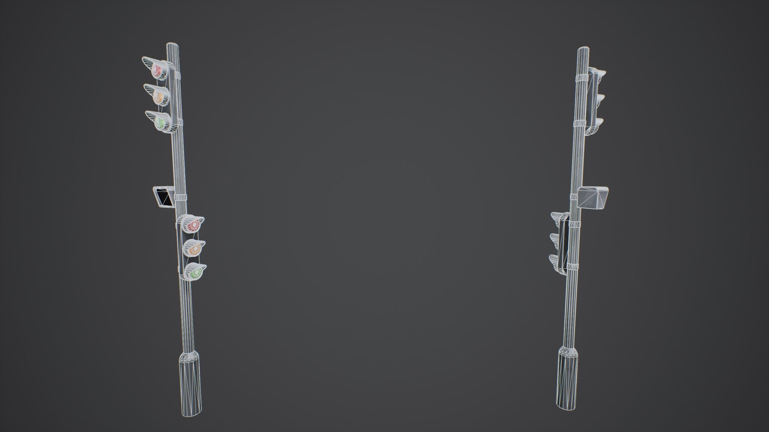 3D model Stylized Traffic Lights VR / AR / low-poly | CGTrader