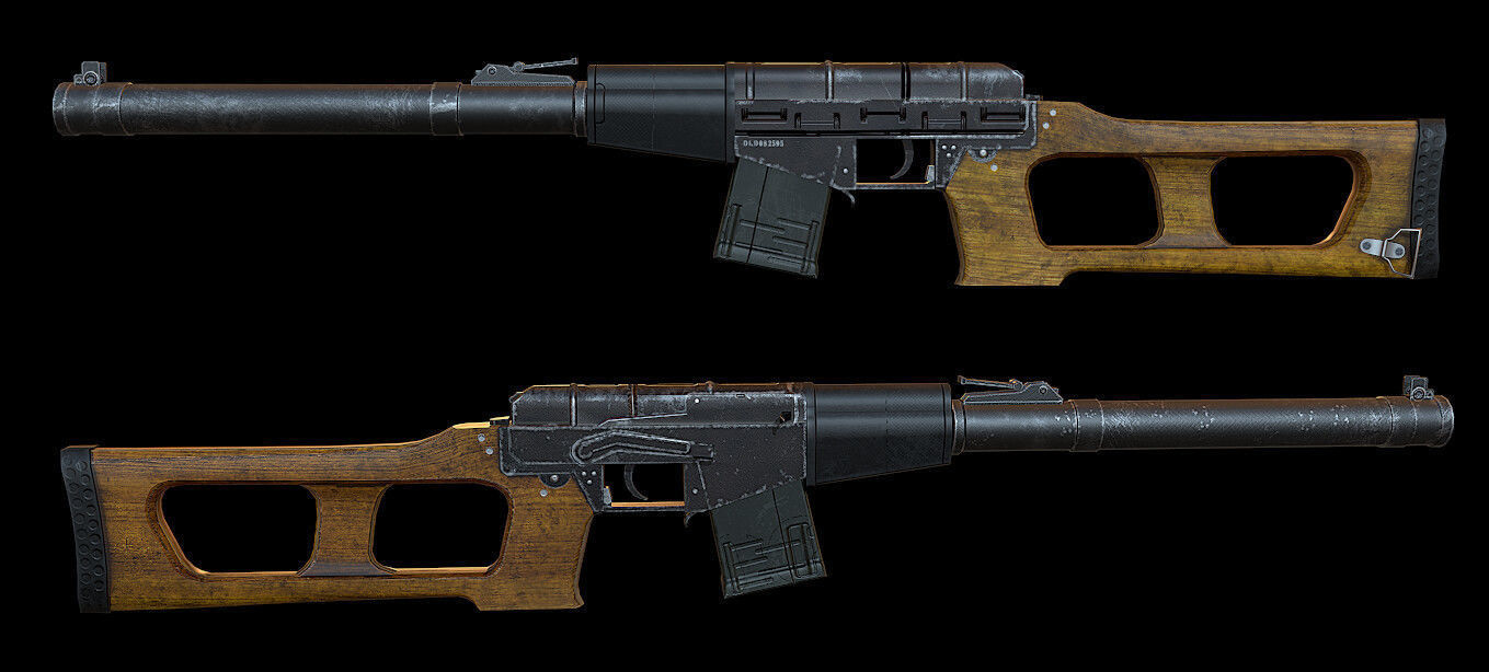 3D model Sniper Rifle Vintorez VSS VR / AR / low-poly | CGTrader