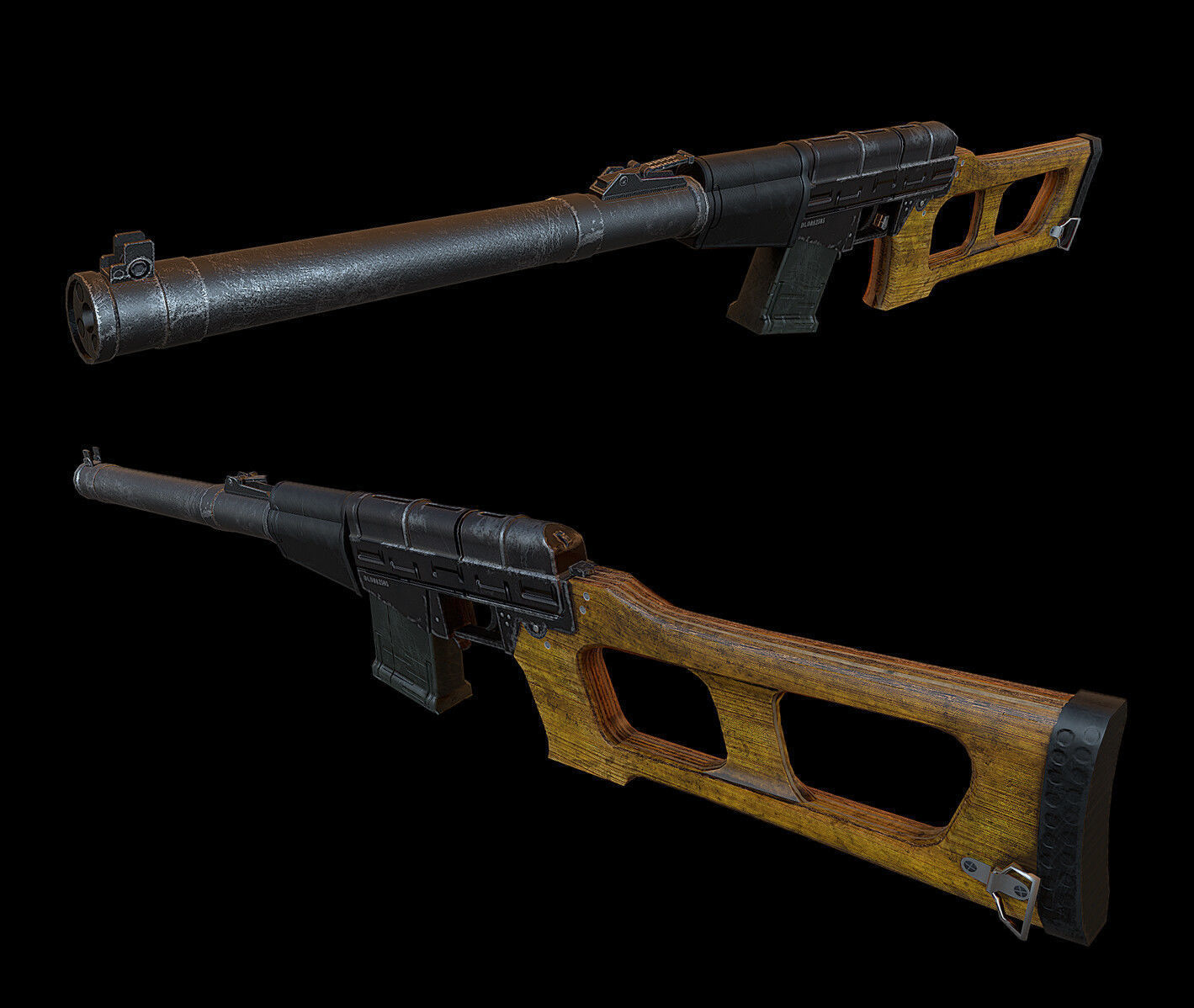 3D model Sniper Rifle Vintorez VSS VR / AR / low-poly | CGTrader