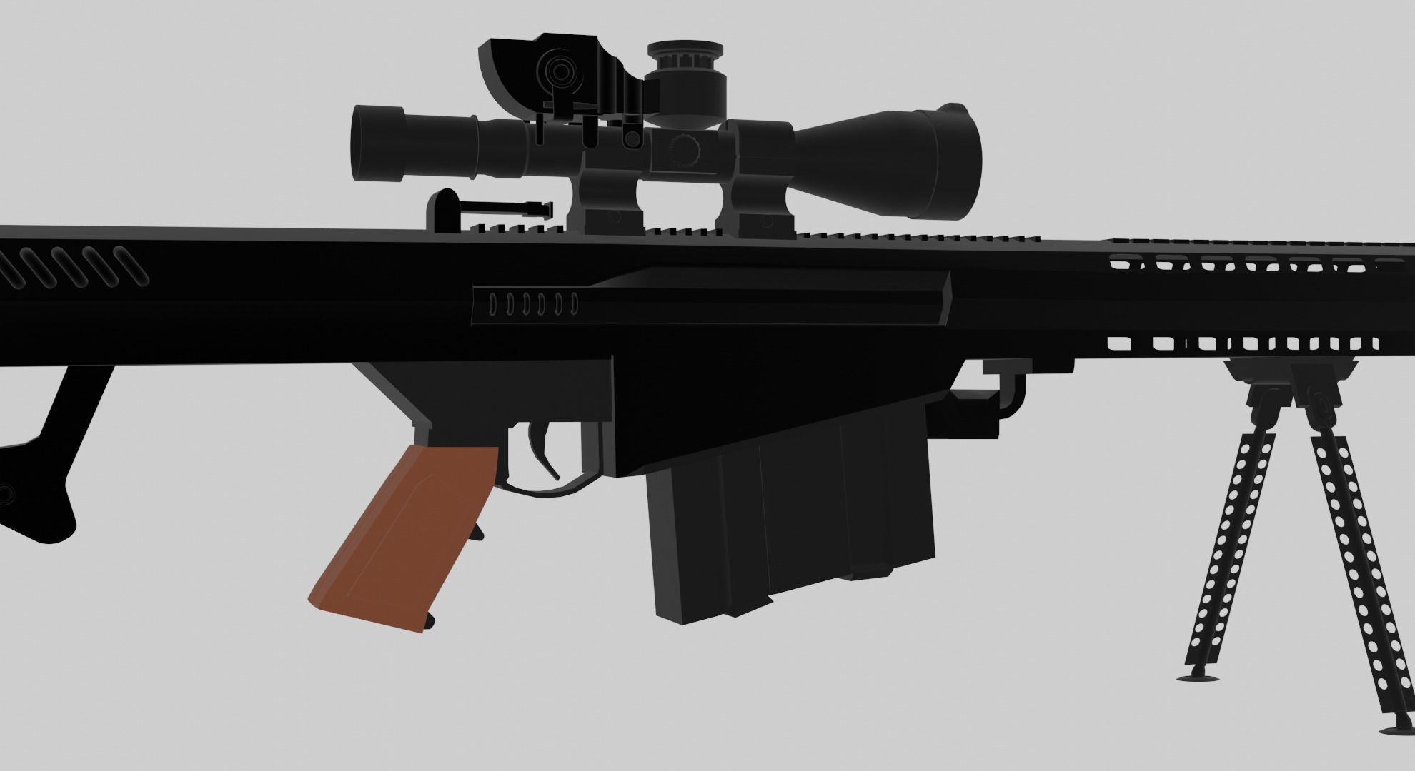 sniper rifle gun model free VR / AR / low-poly 3D model | CGTrader