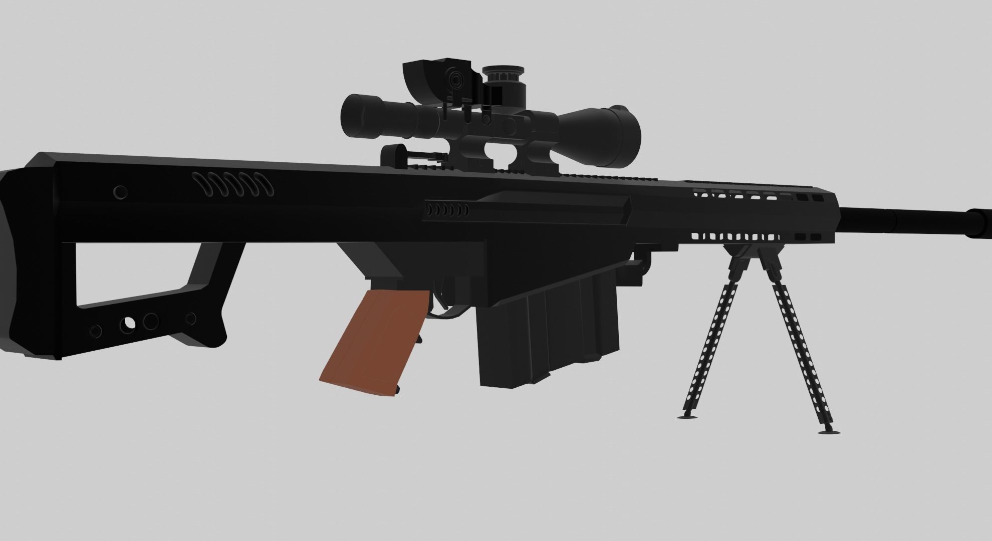 sniper rifle gun model free VR / AR / low-poly 3D model | CGTrader