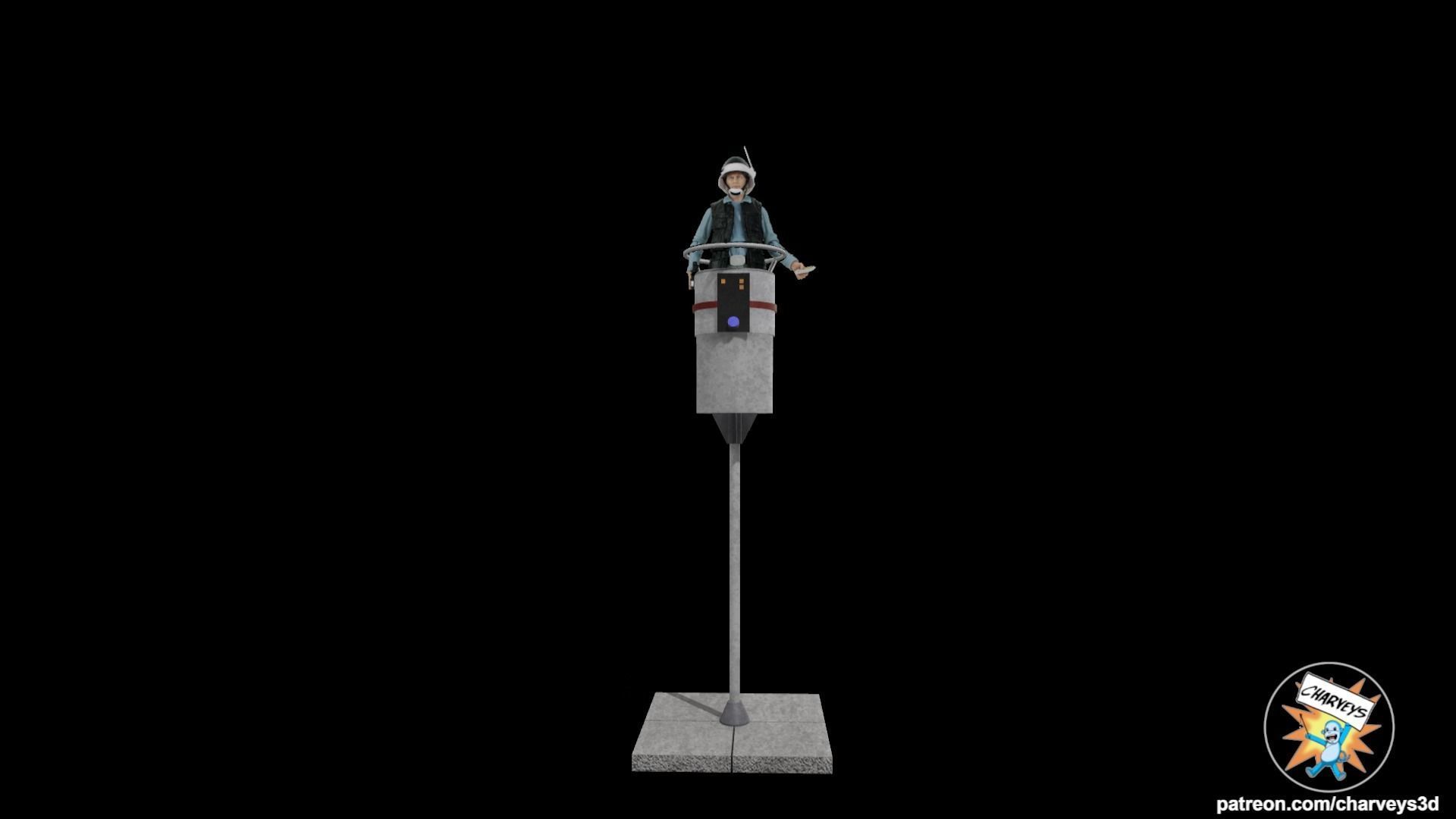 Star Wars Yavin Rebel Sentry Tower for action figures 3D model 3D ...