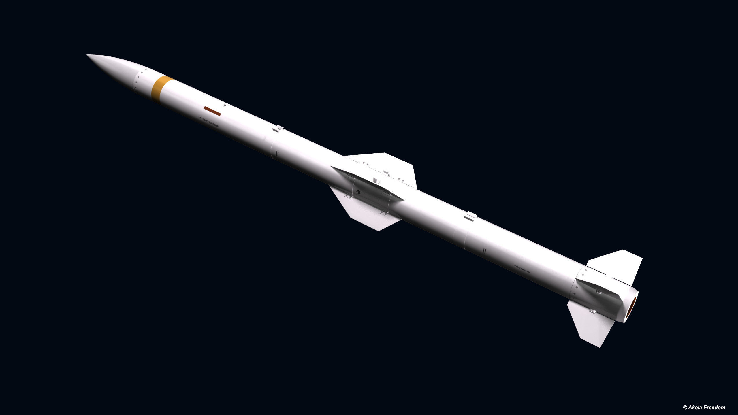 PL-15 Missile 3D model animated | CGTrader
