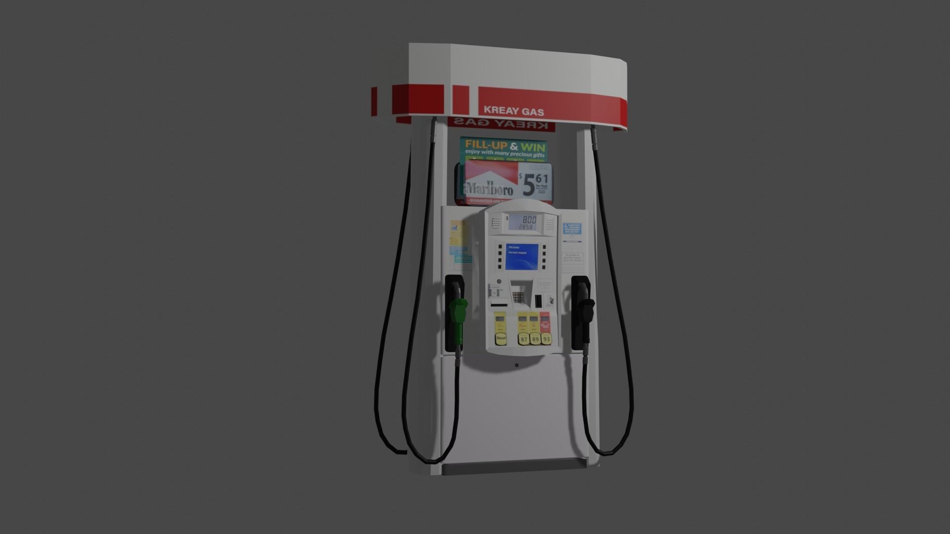 3D model Gas Pump VR / AR / low-poly | CGTrader
