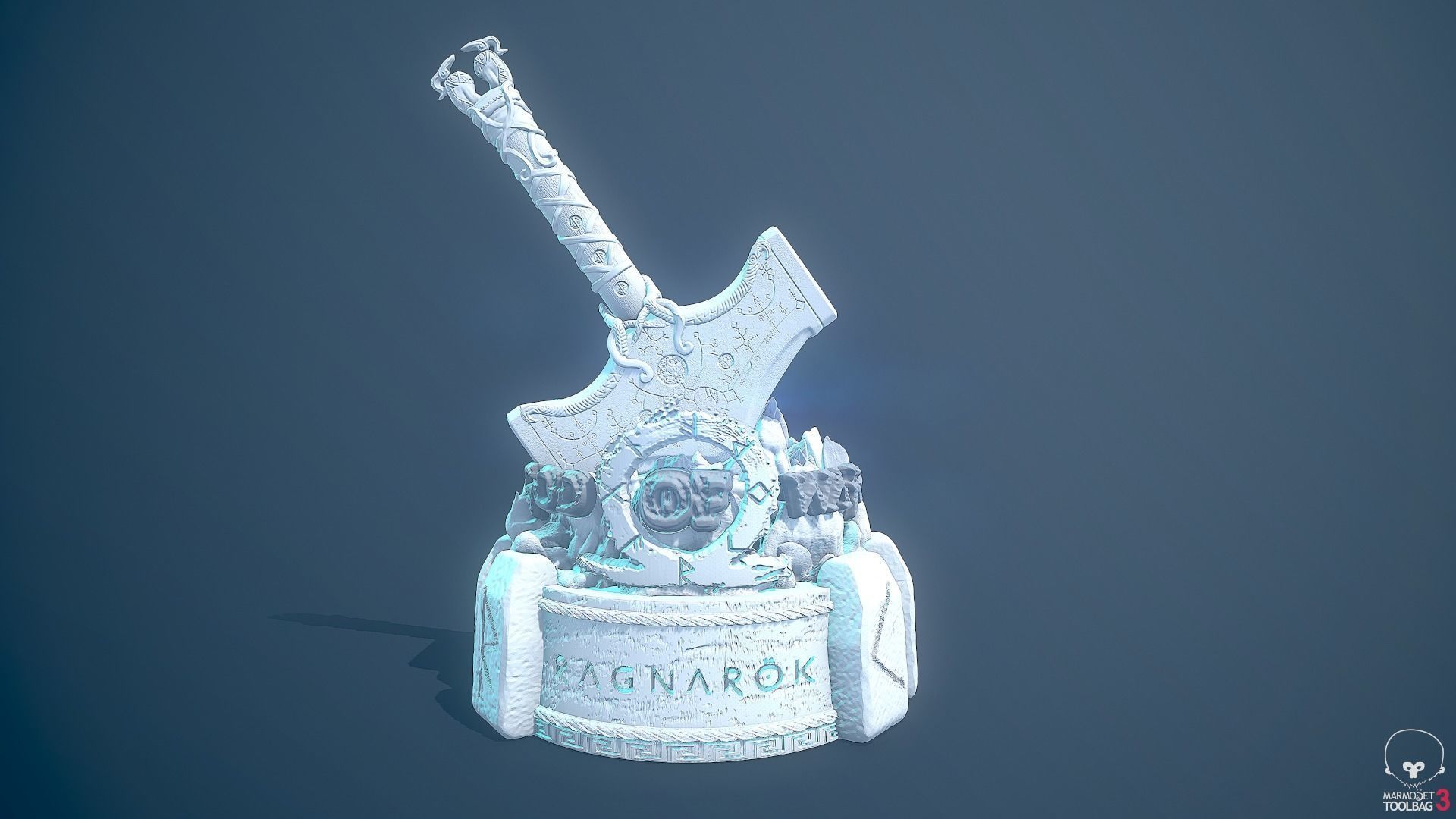God of War Ragnarok - Mjolnir 3D model 3D printable | CGTrader