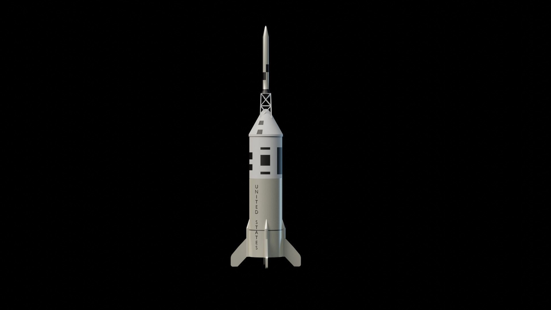 Little Joe 2 Rocket 3D model | CGTrader