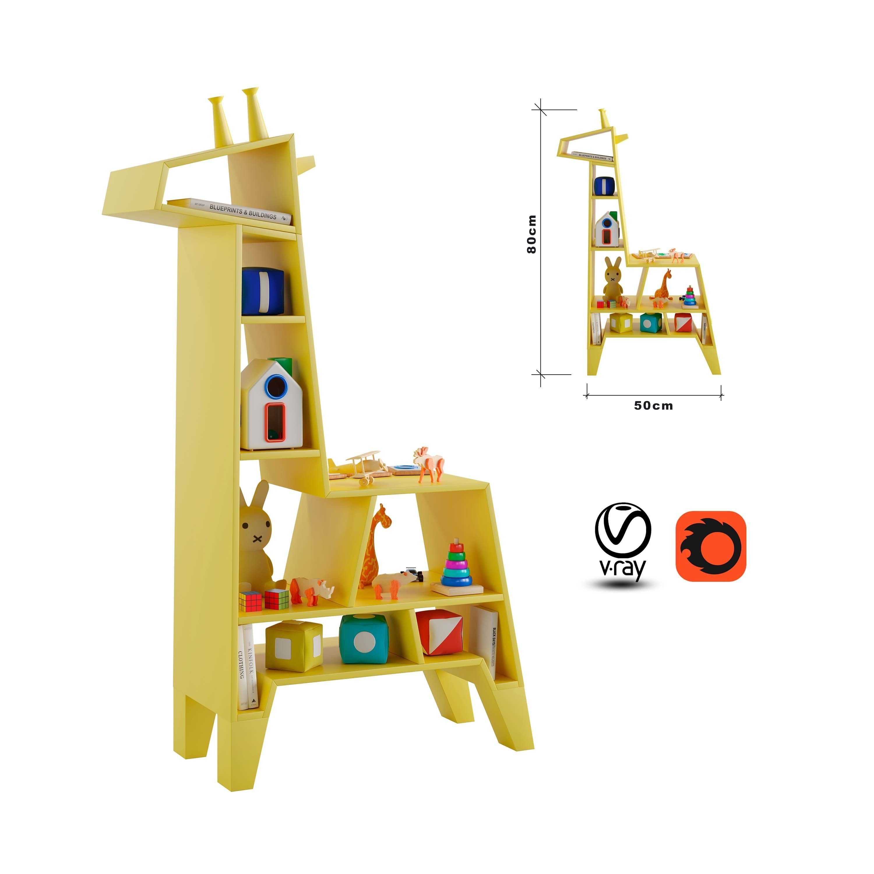 Giraffe Shelf 3D model | CGTrader