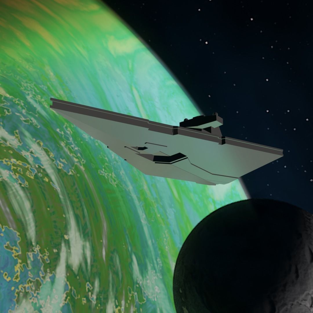 Low-Poly Star Destroyer 3D model 3D printable | CGTrader