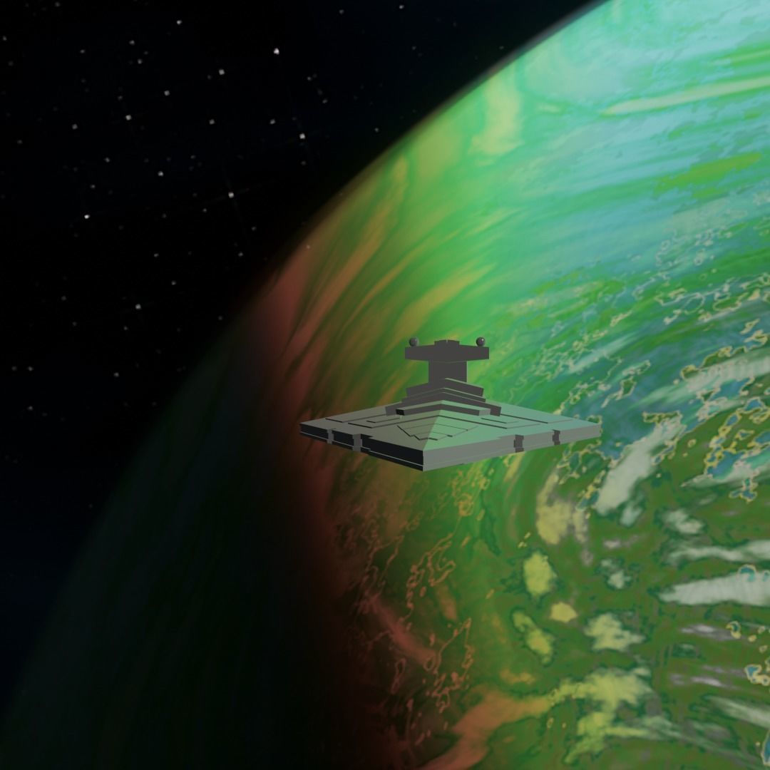 Low-Poly Star Destroyer 3D model 3D printable | CGTrader