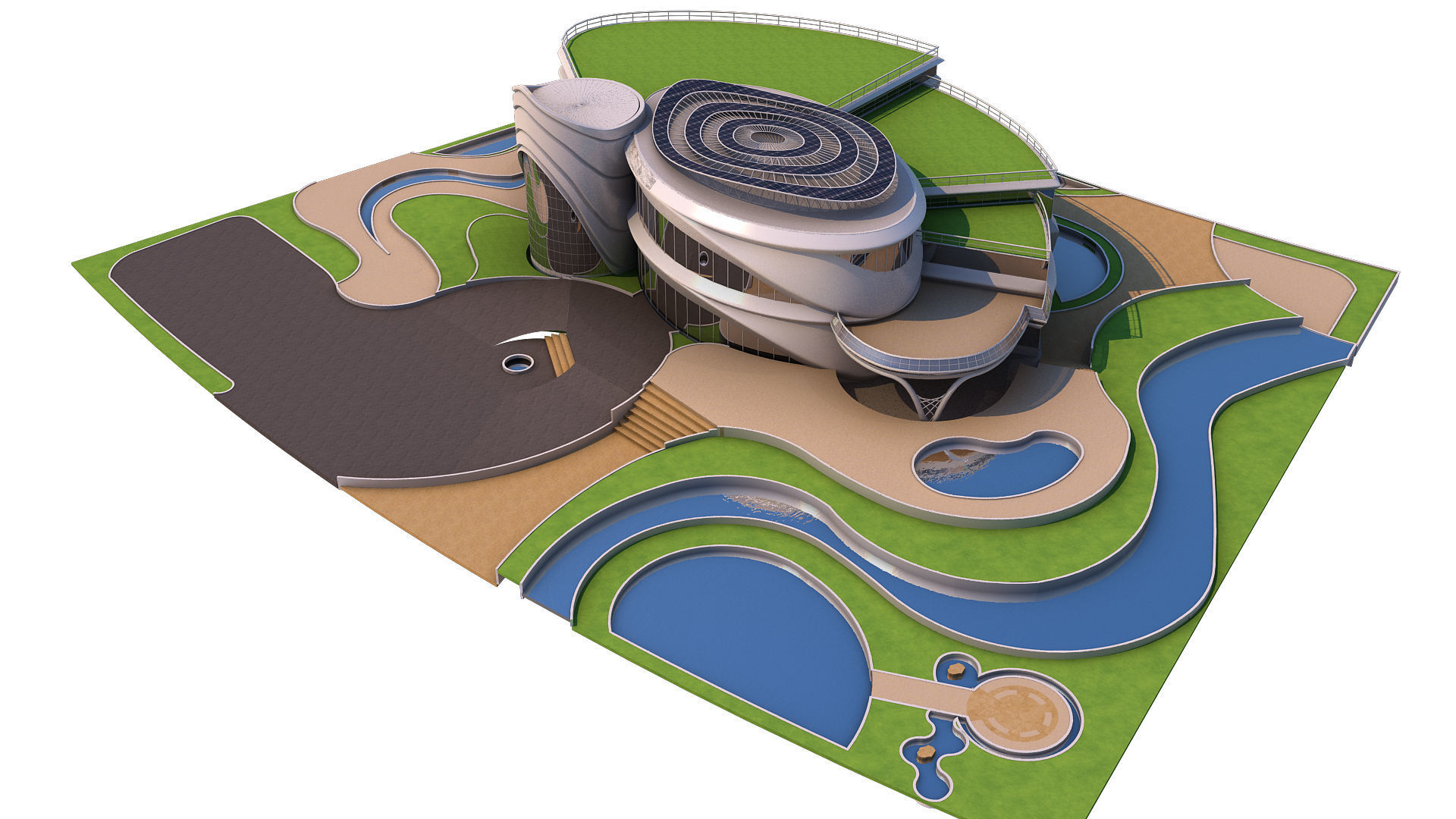 0019 - Organic Palace - 2Ds Drawing - 3Ds Files 3D model | CGTrader