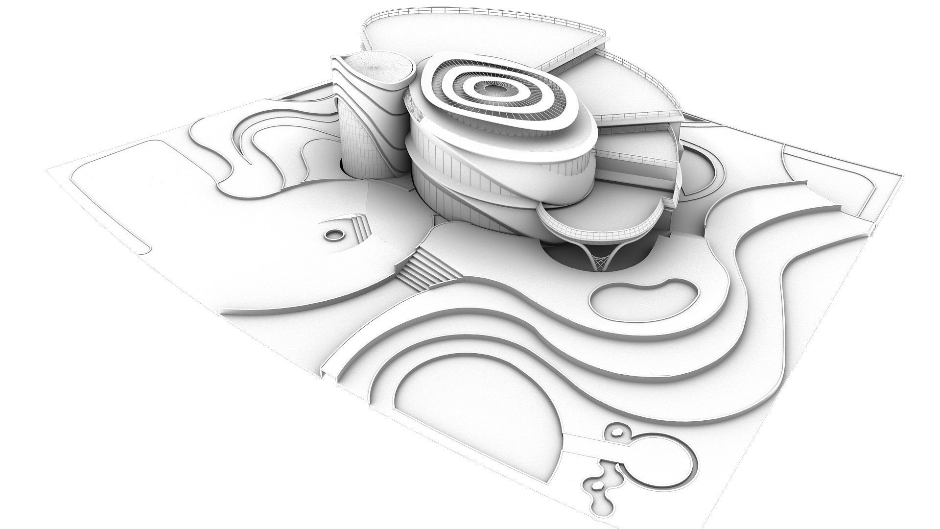 0019 - Organic Palace - 2Ds Drawing - 3Ds Files 3D model | CGTrader