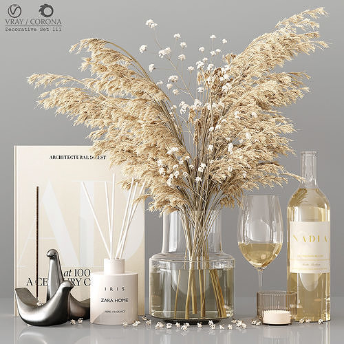 Decorative Set 111 3d Model Cgtrader