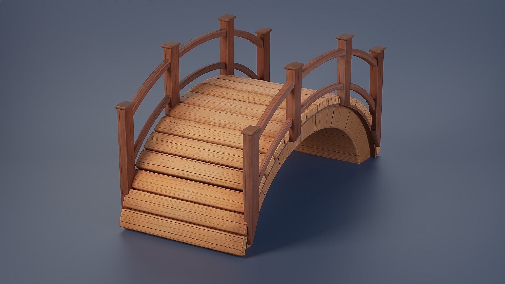 Wooden Bridge free 3D model | CGTrader