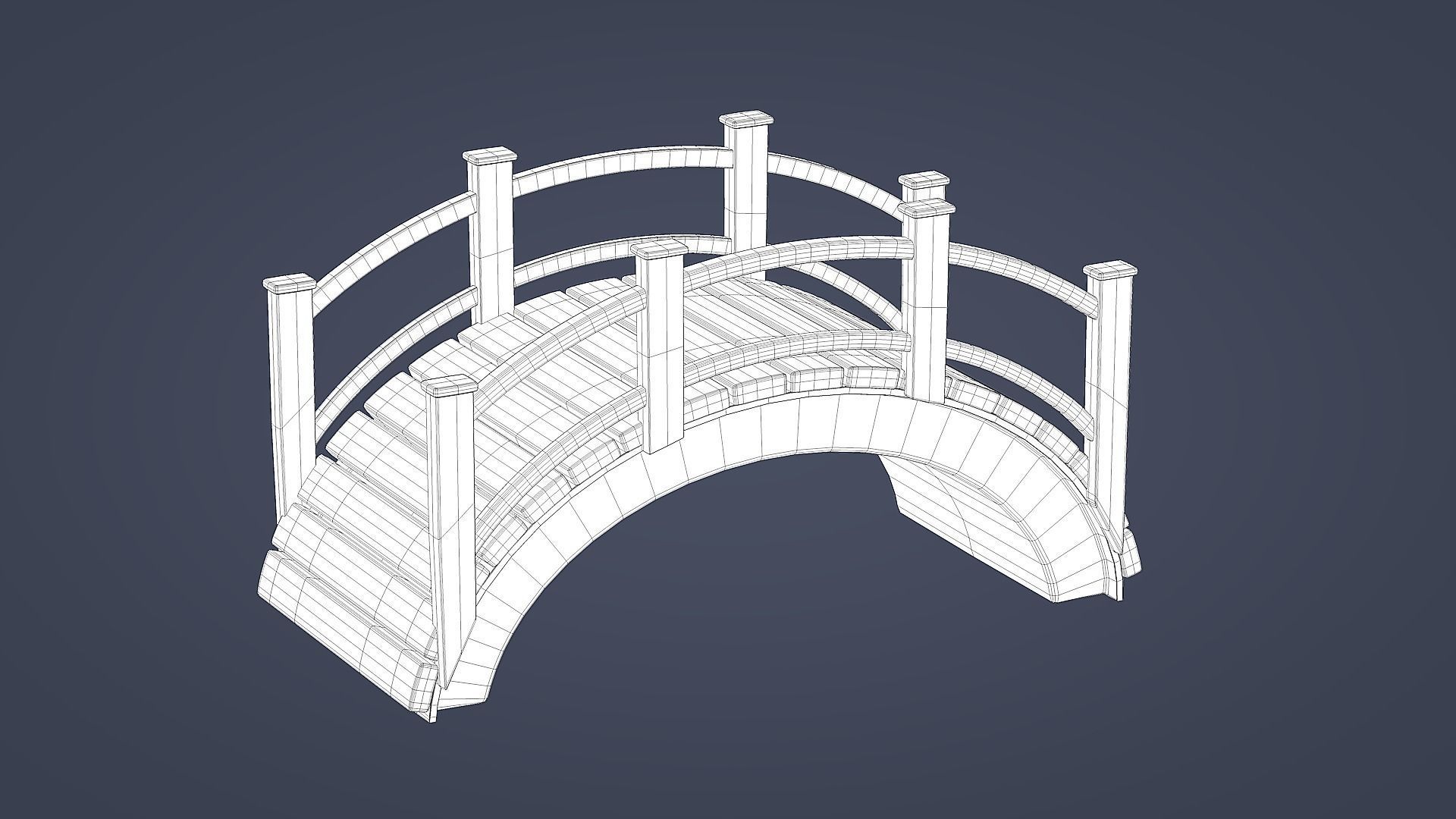 Wooden Bridge free 3D model | CGTrader
