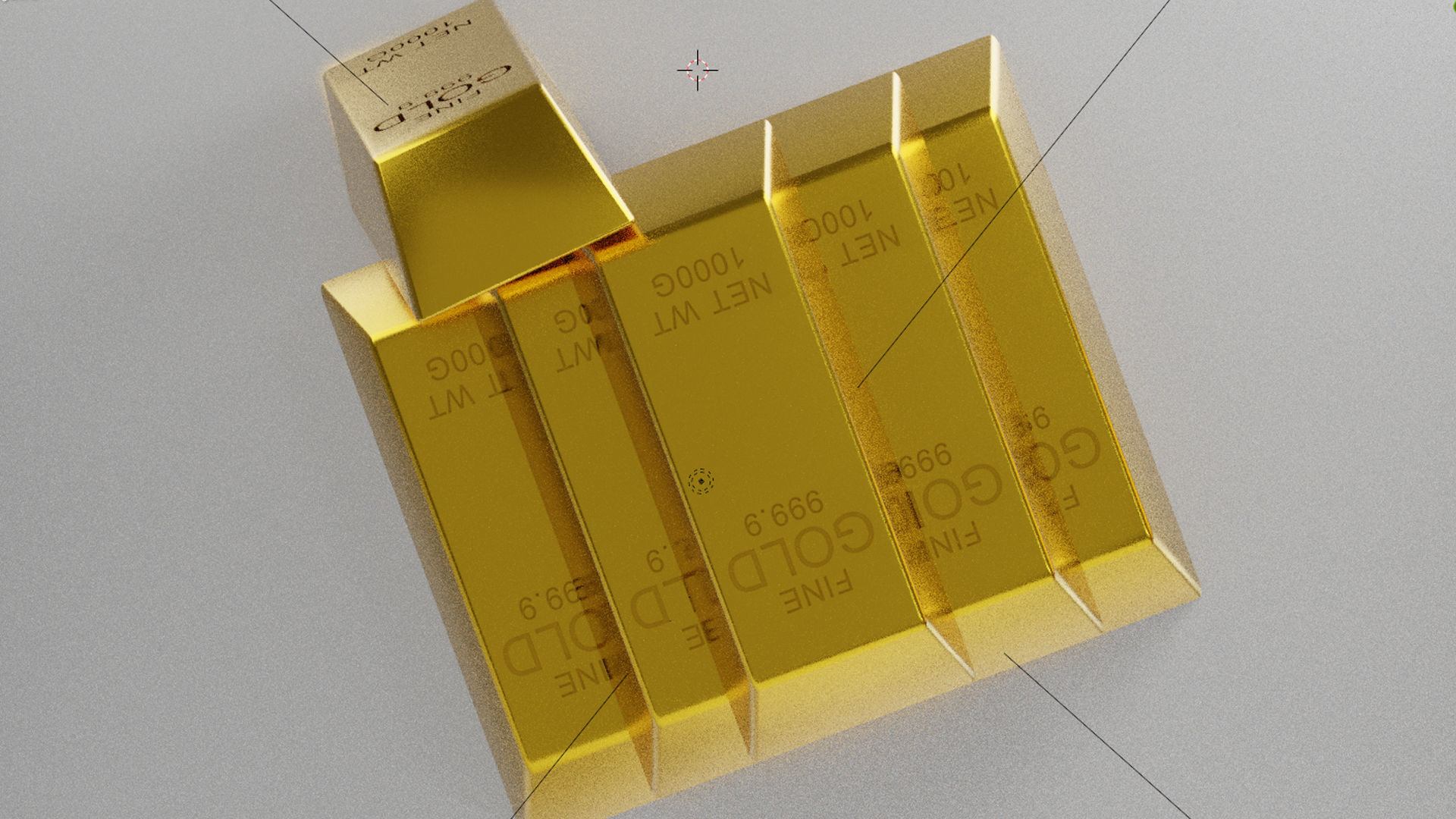 Gold Bar 3D Model 3D model | CGTrader