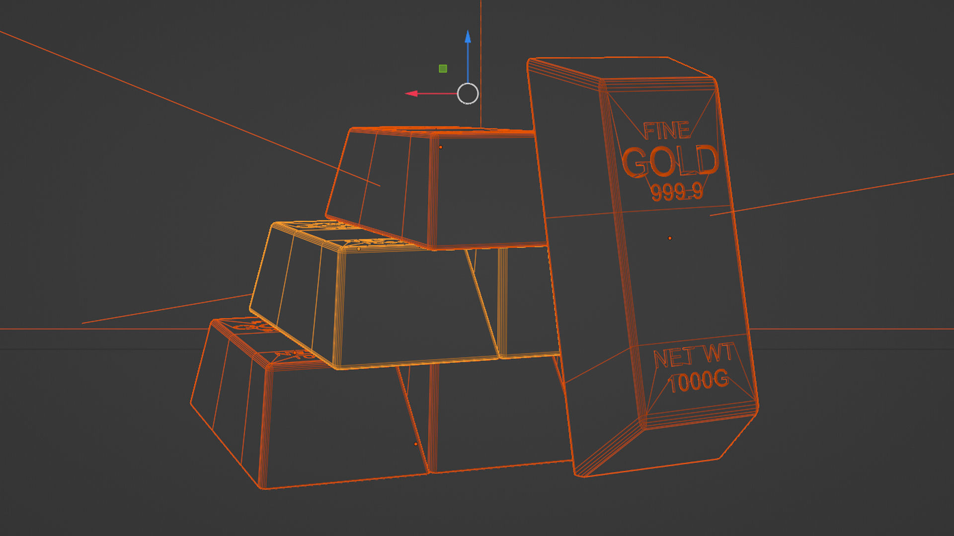 Gold Bar 3D Model 3D model | CGTrader