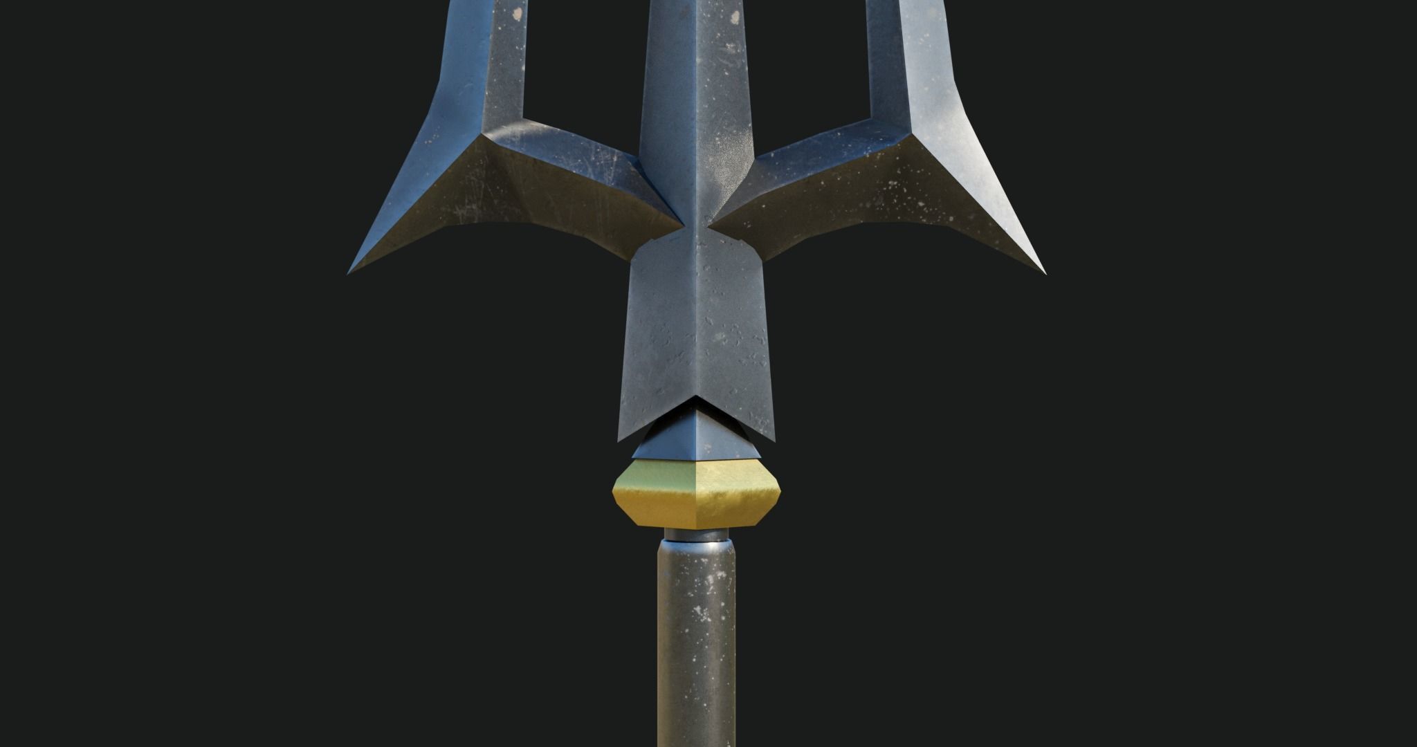 3D model Trident Medieval Sliver All PBR Unity UE Textures Included VR ...