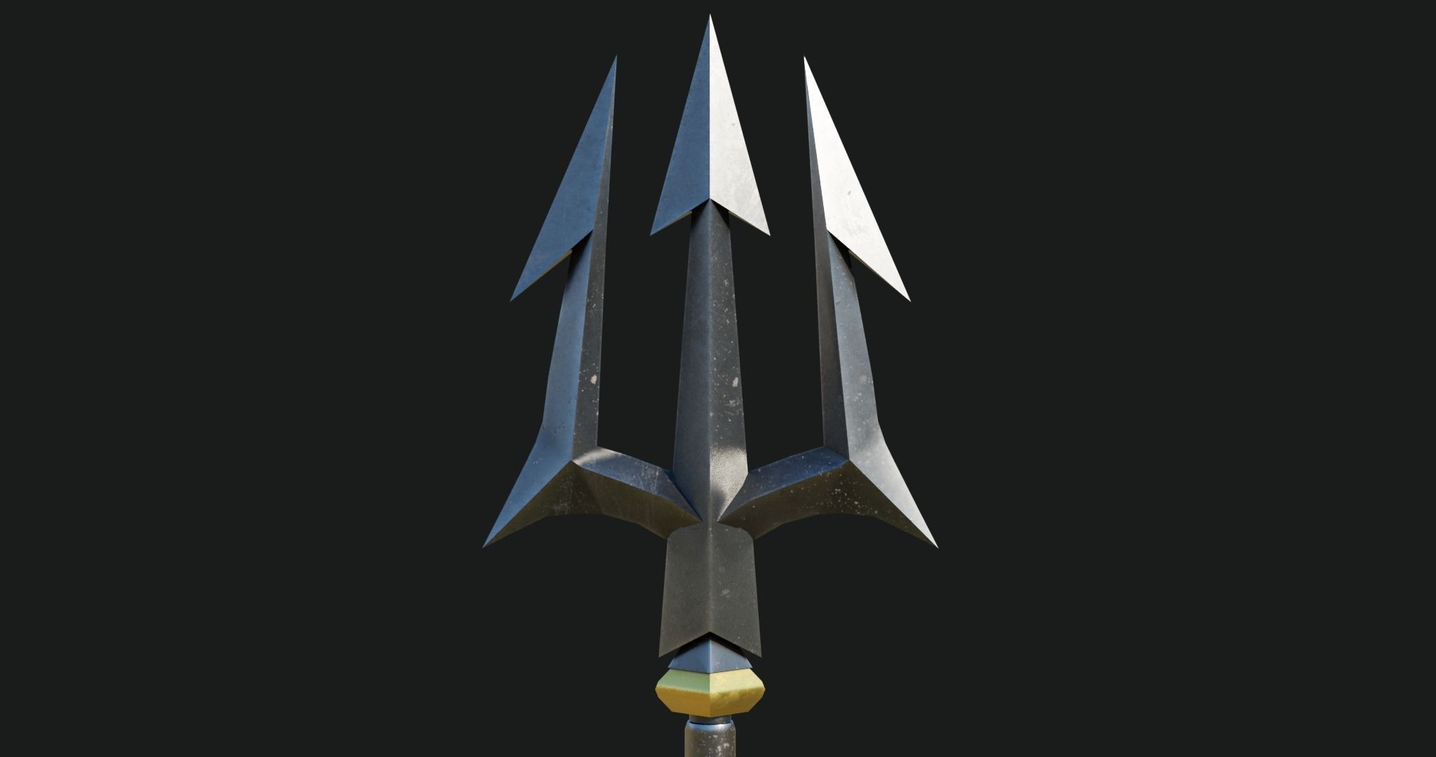 3D model Trident Medieval Sliver All PBR Unity UE Textures Included VR ...