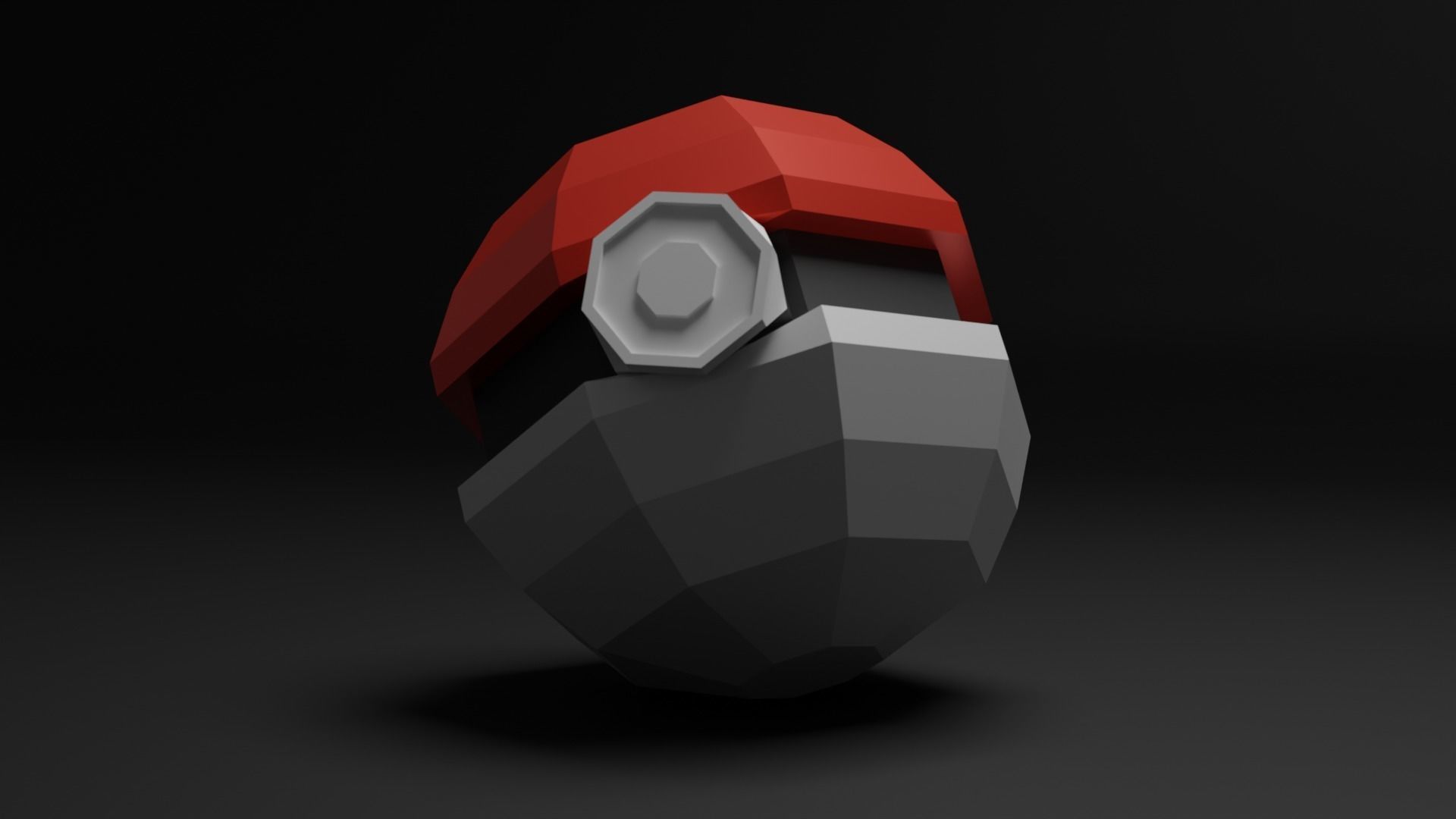 3D model pokemon Pikachu and pokeball low poly 3d model VR / AR / low ...