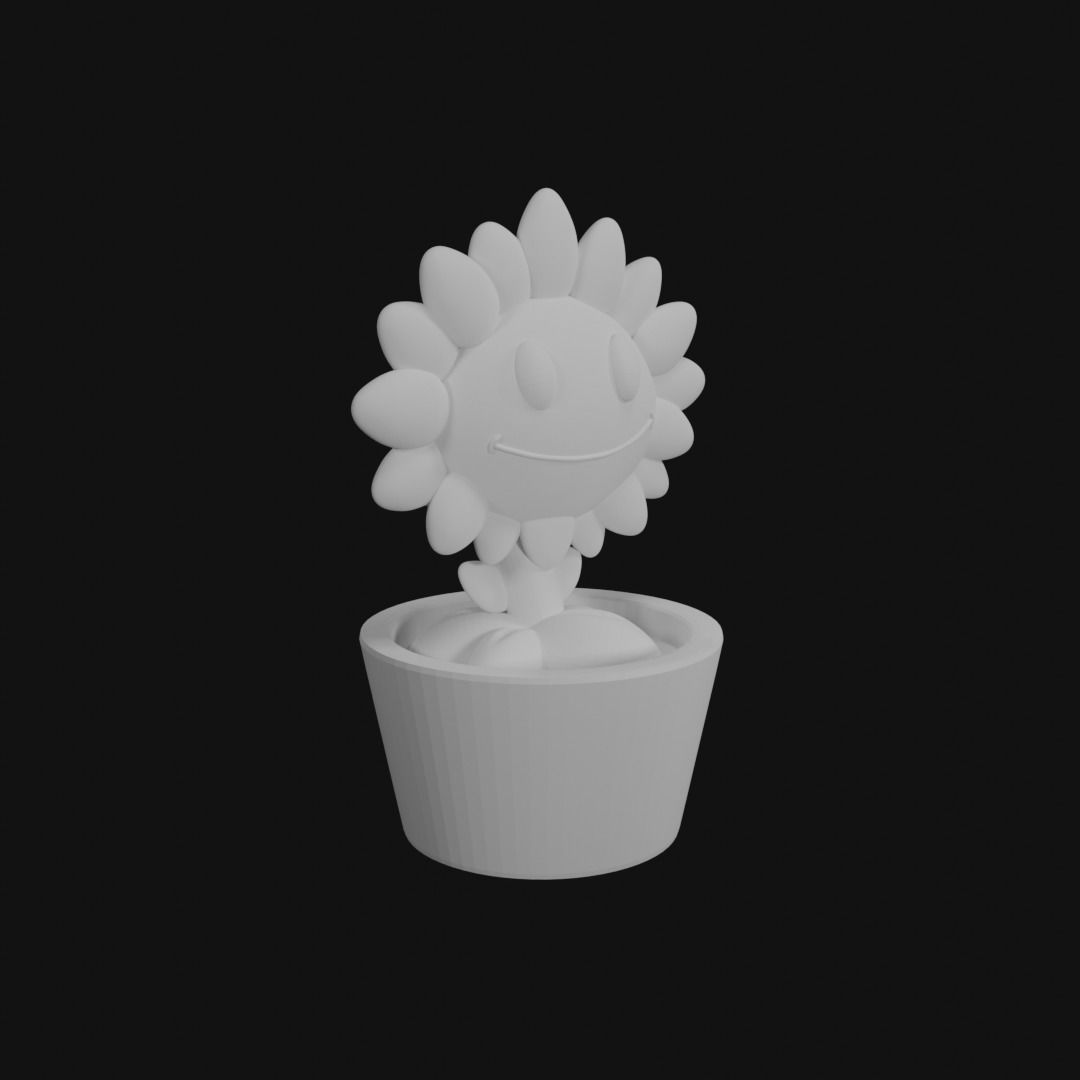 Sunflower PvZ 3D model 3D printable | CGTrader