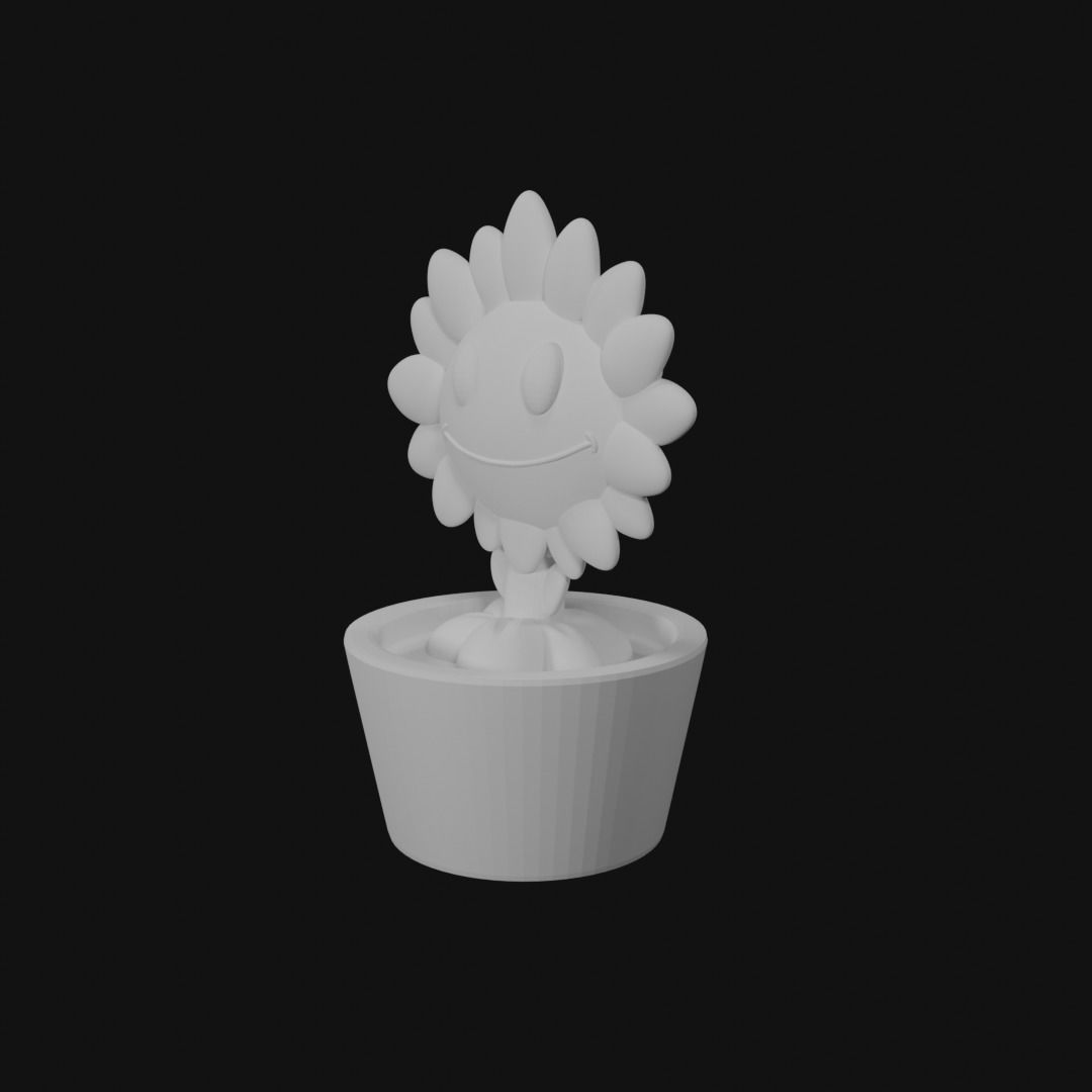 Sunflower PvZ 3D model 3D printable | CGTrader